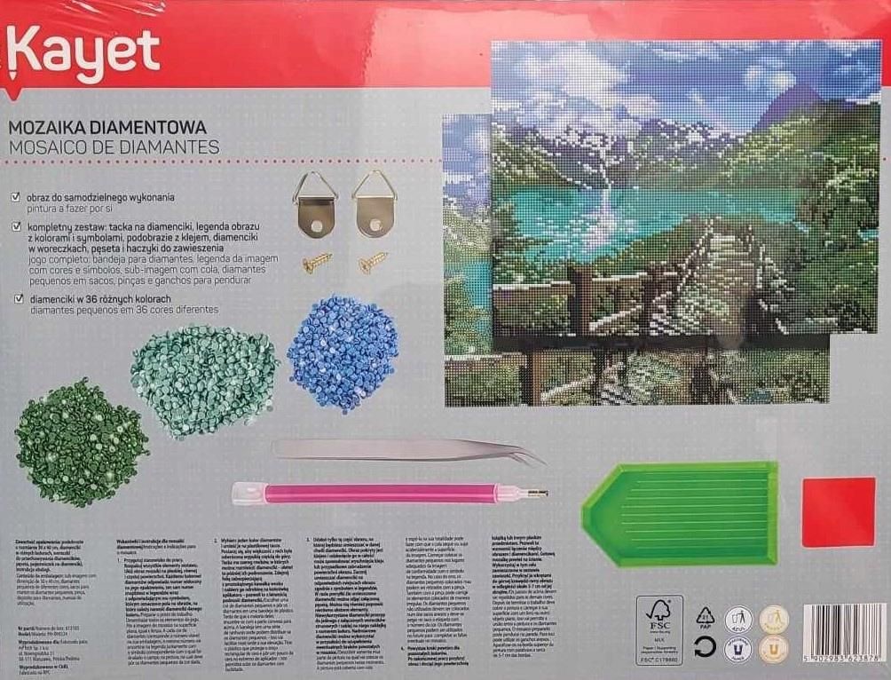 Kayet Art Haft Diamentowy Obraz Mozaika Diamentowa 30X40 Góry ...