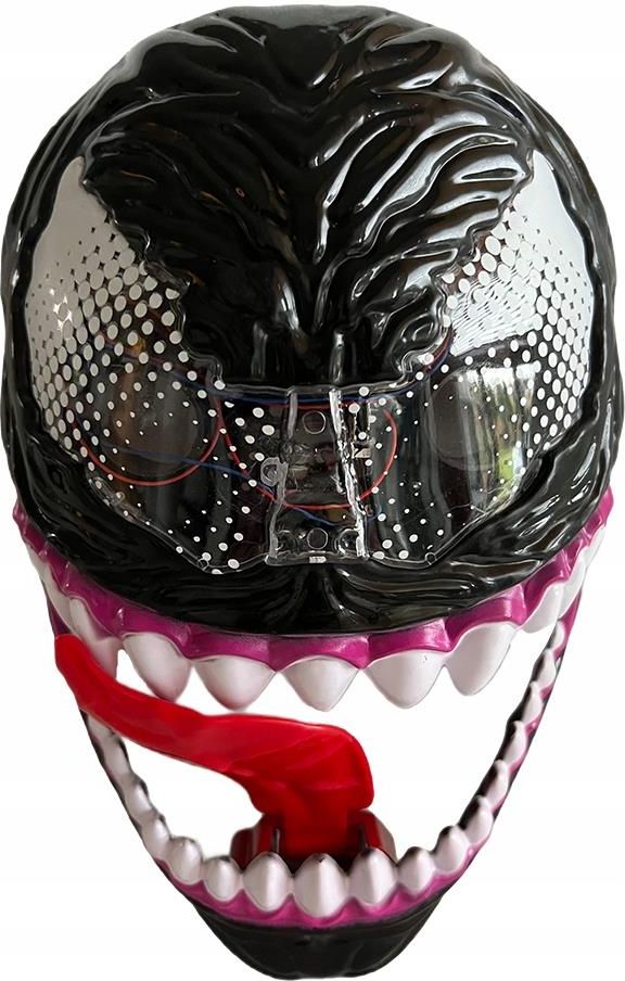 Venom Strój Karnawałowy Kostium Na Bal Przebierańców Maska Led 134 140 ...