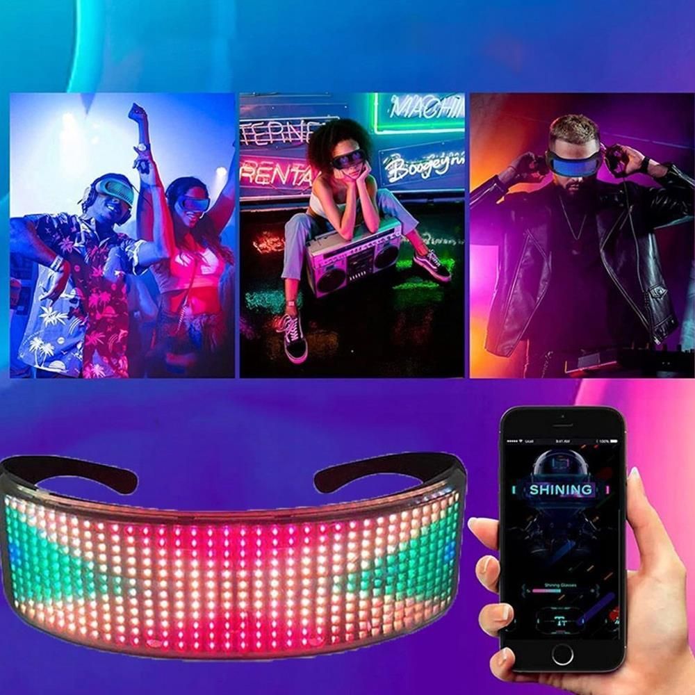 Okulary Rgb Led Cyberpunk Halloween Diy Sterowanie - Ceny i opinie ...
