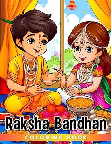 Raksha Bandhan Coloring Book: Wonderful Coloring Pages Featuring Detail ...