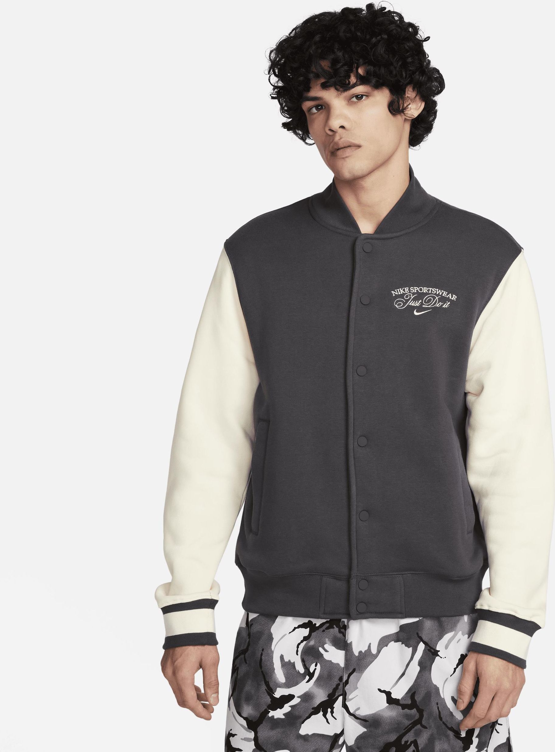 Męska dzianinowa kurtka sportowa Nike Sportswear - Szary - Ceny i ...