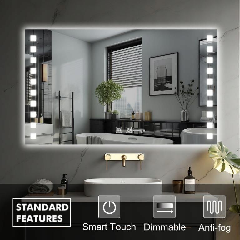 Ireda Lustro Łazienkowe Z Oświetleniem Led 80x6 - Opinie i atrakcyjne ...