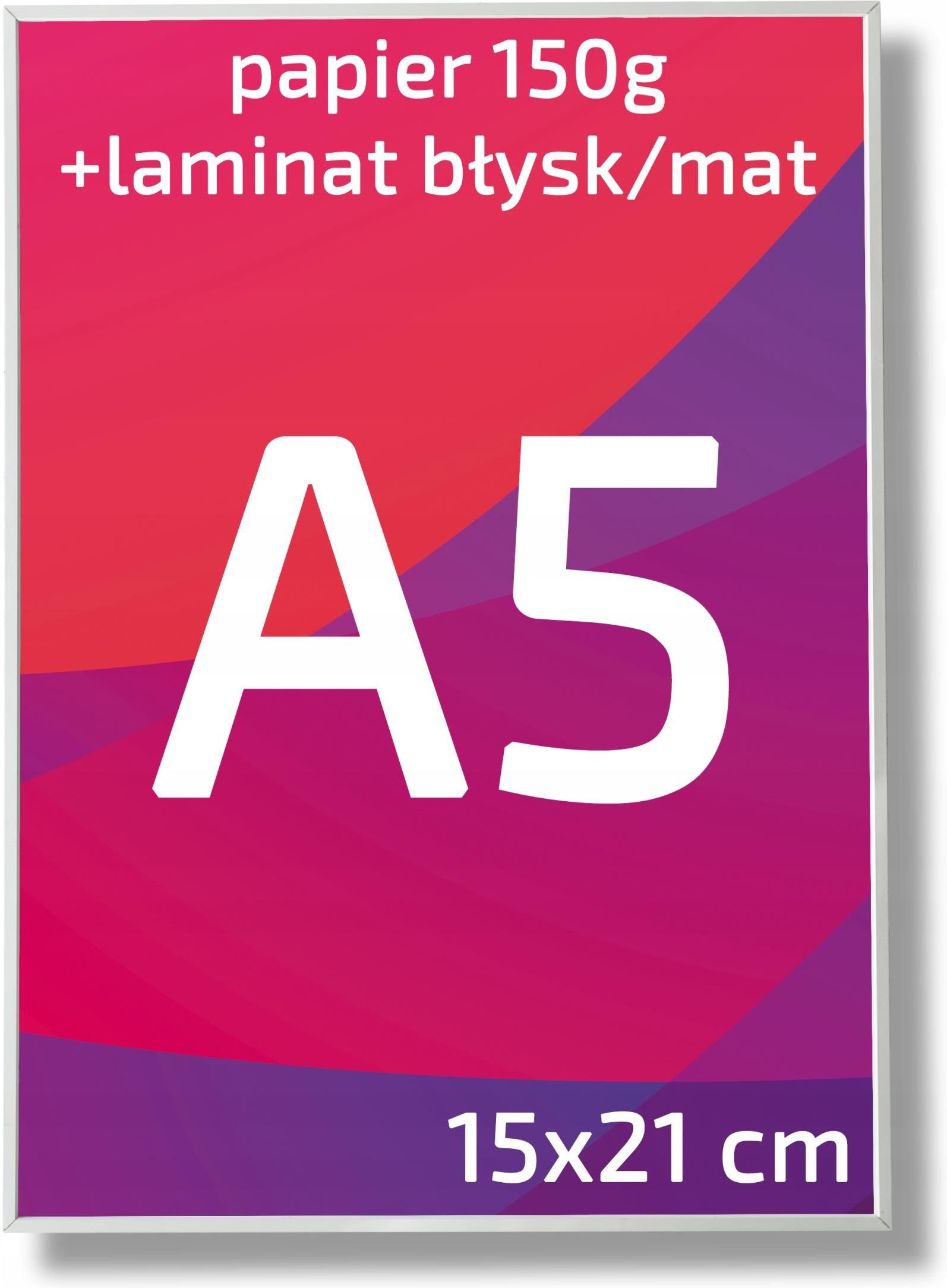 Plakat Plakaty A5 15X21Cm Papier 150G Z Laminatem - Opinie i atrakcyjne ceny na Ceneo.pl