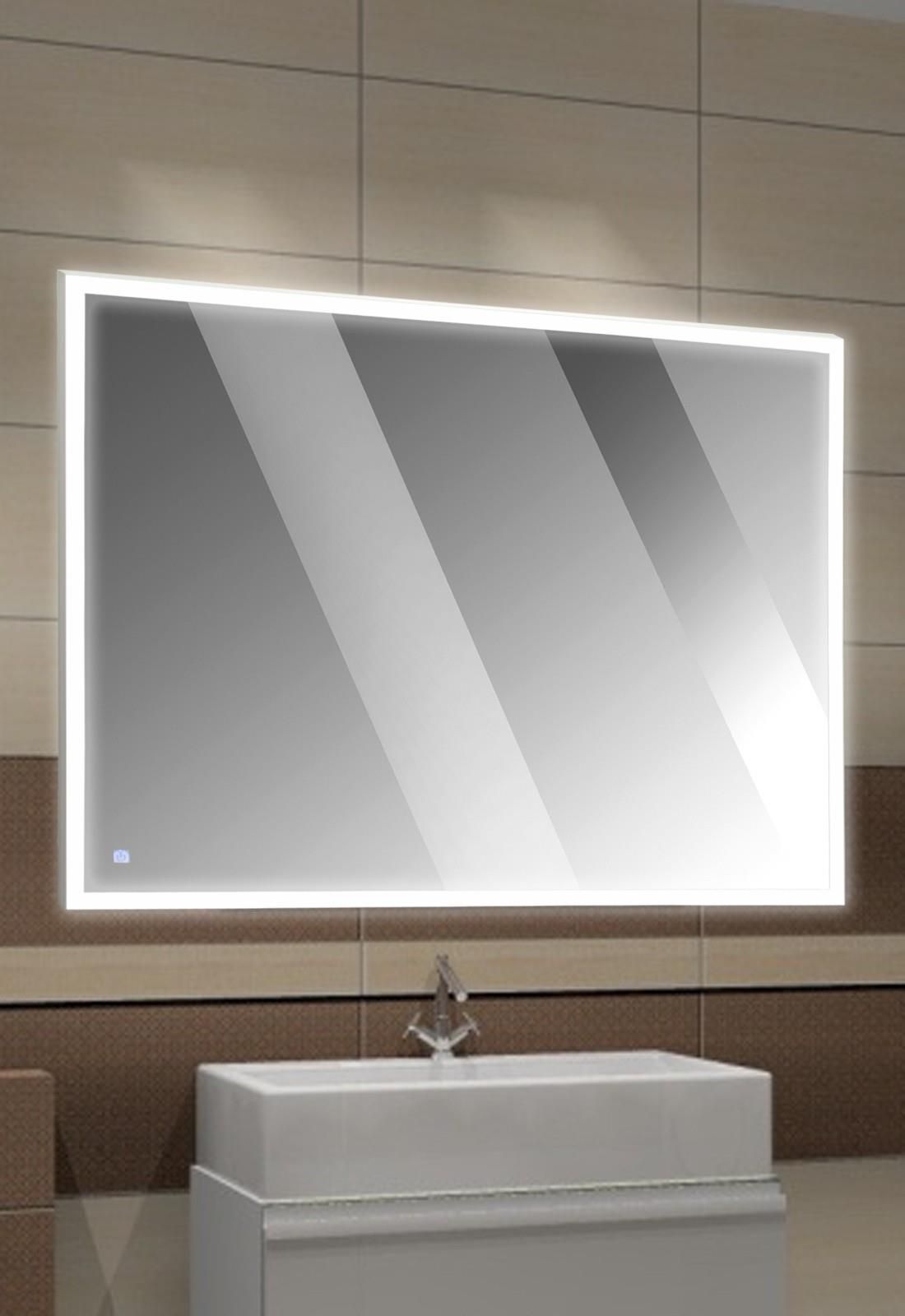 Promo Lustro Led 50X70 W Ramie Al. Z Zegarem Mocne Ośw. - Opinie i ...