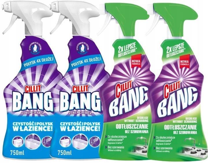 Cillit Bang Płyn Do Czyszczenia Zestaw 750Ml X4 - Opinie i atrakcyjne ...