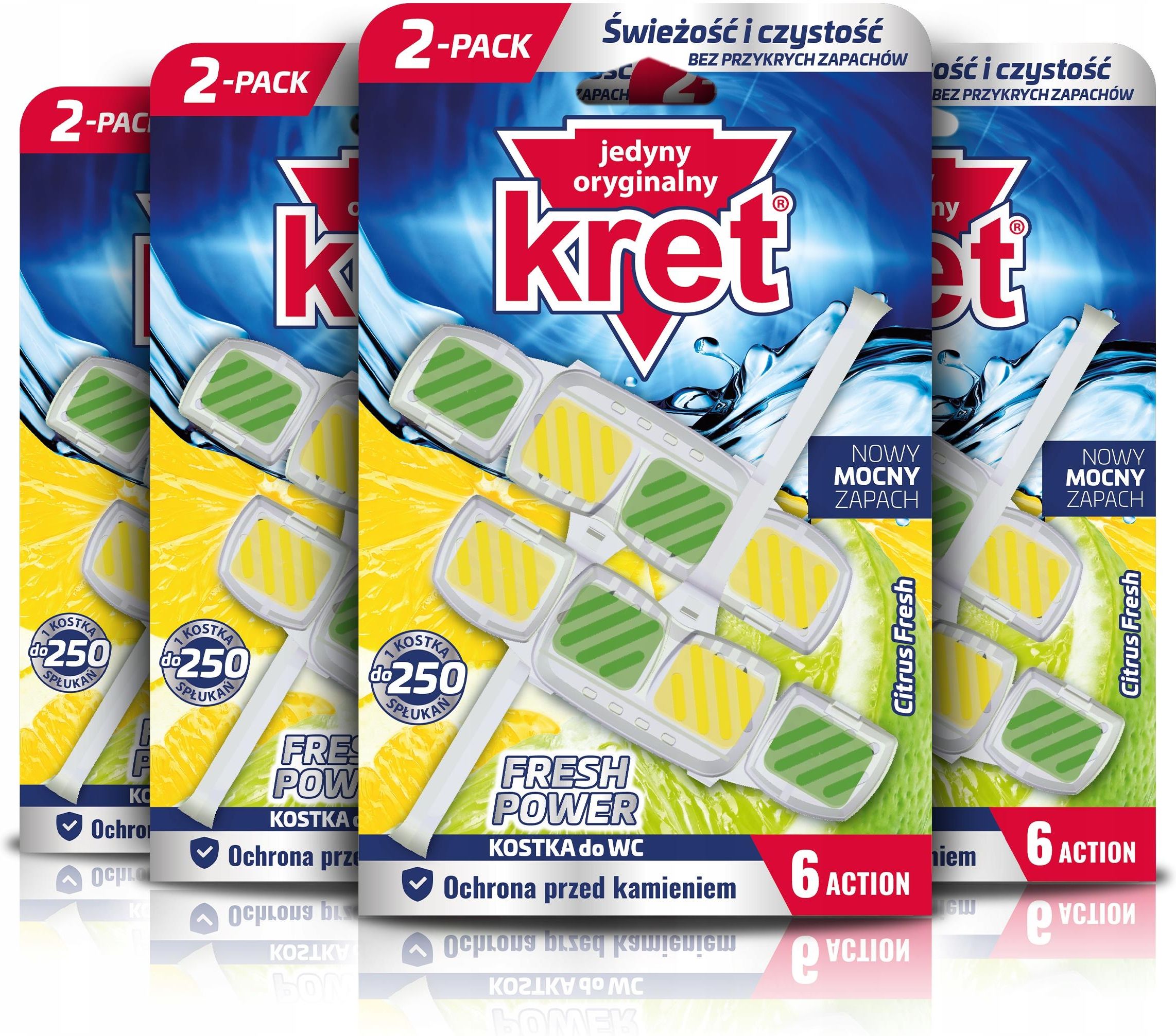 Kret Kostka Do Wc Citrus Fresh 2X40G Zestaw 4 Op - Opinie i atrakcyjne ceny na Ceneo.pl