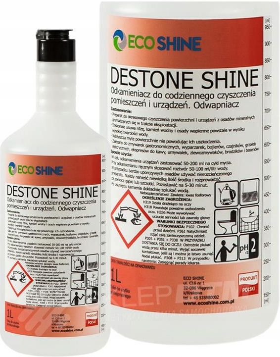 Ecoshine Destone Shine Odkamieniacz Urządzeń 1L - Opinie i atrakcyjne ...