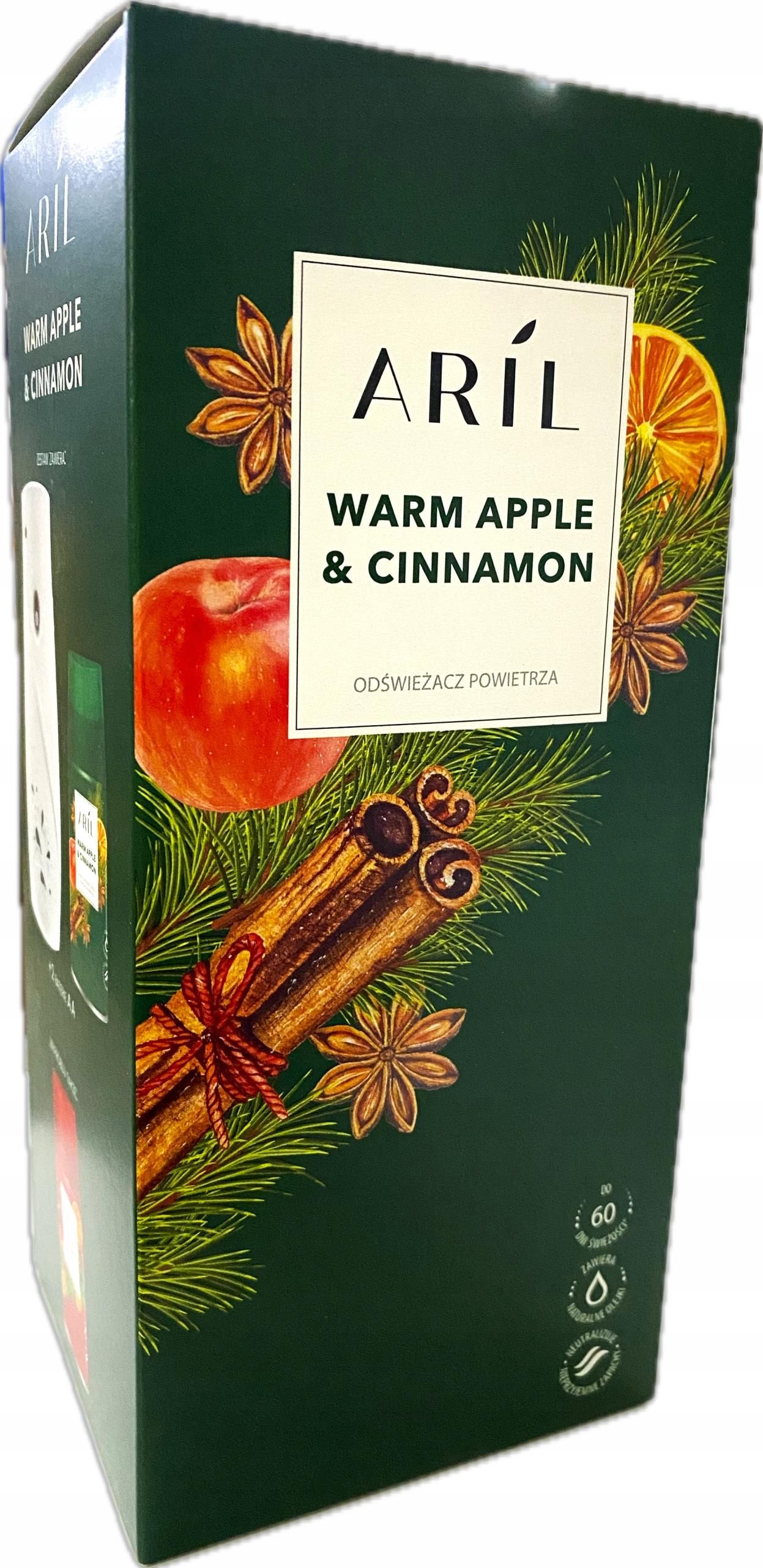 Aril Odświeżacz Powietrz Warm Apple&Cinnamon Urządzenie+Wkład 250ml ...