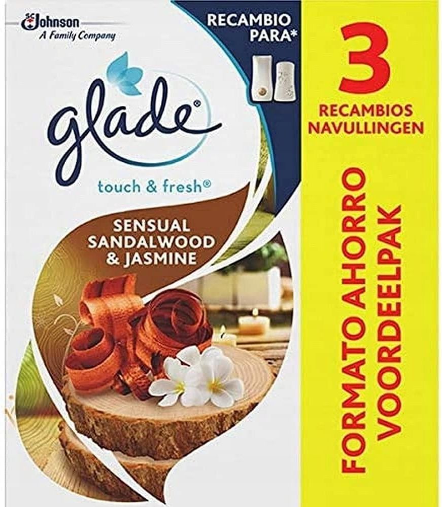 Glade Brise Mini Spray Odświeżacz Zapas Drzewo Sandałowe&Jaśmin 3X10Ml ...