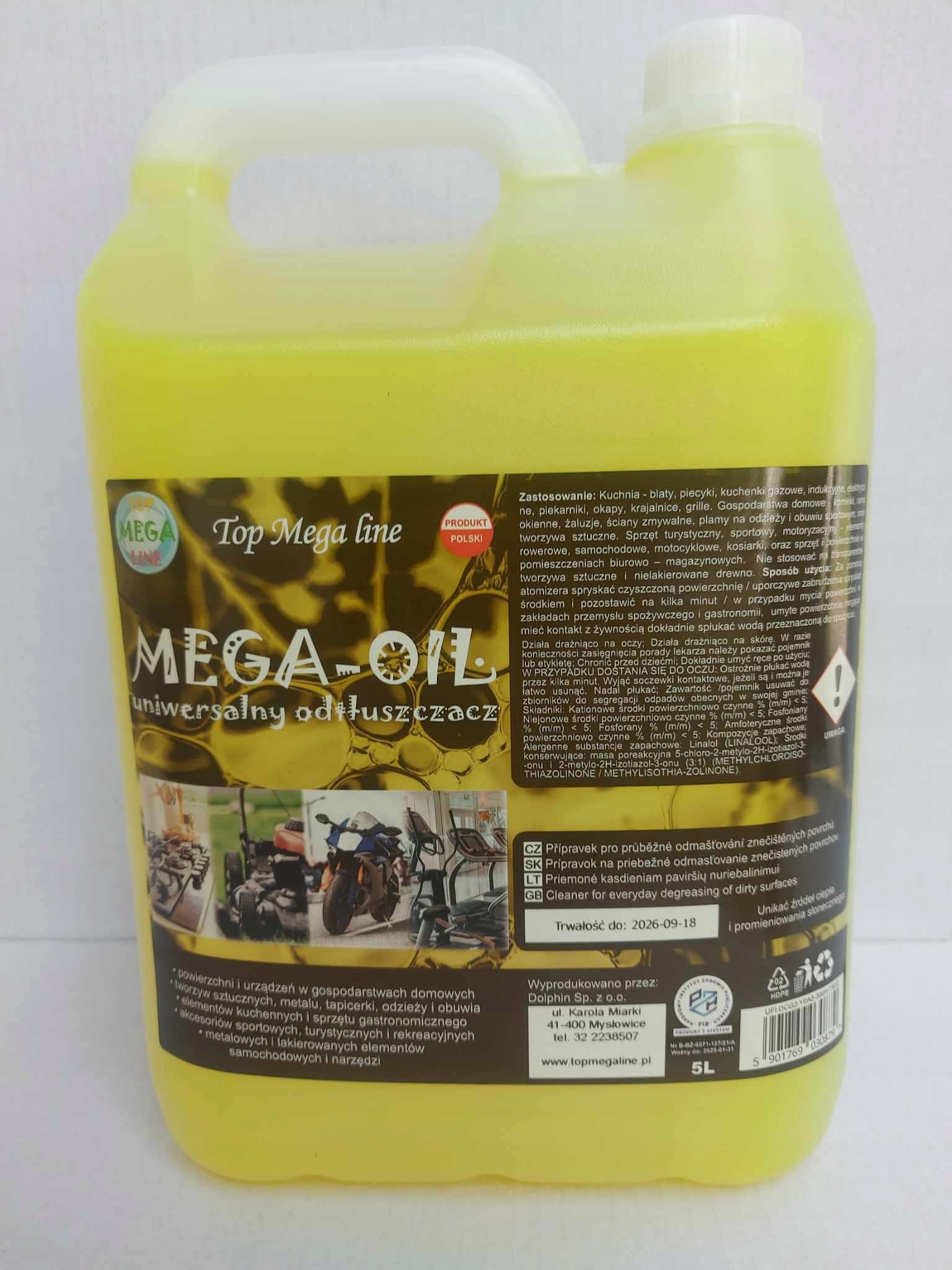 Mega Oil Uniwersalny Odtłuszczacz 5L - Opinie i atrakcyjne ceny na Ceneo.pl