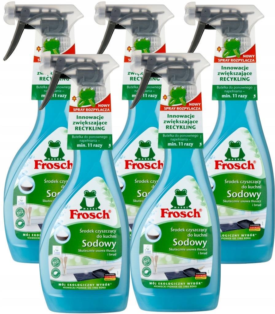 Frosch Ekologiczny Sodowy Płyn Do Czyszczenia Kuchni 500Ml X5 - Opinie ...
