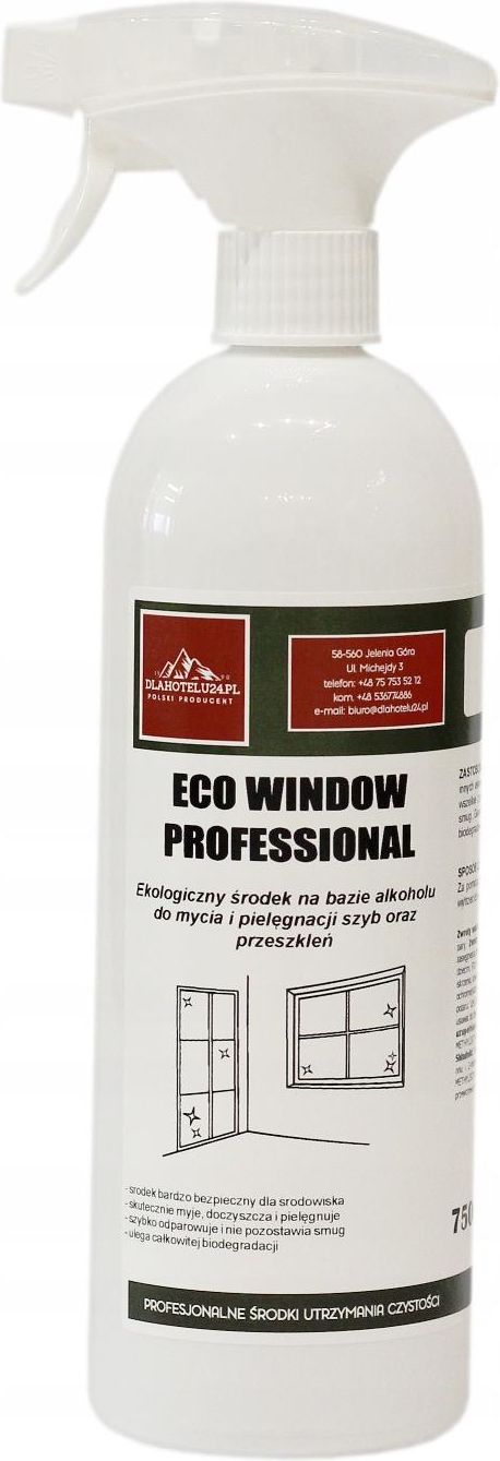 Dlahotelu24 Eco Window Cleaner Professional 0,75L Płyn Do Mycia Okien ...