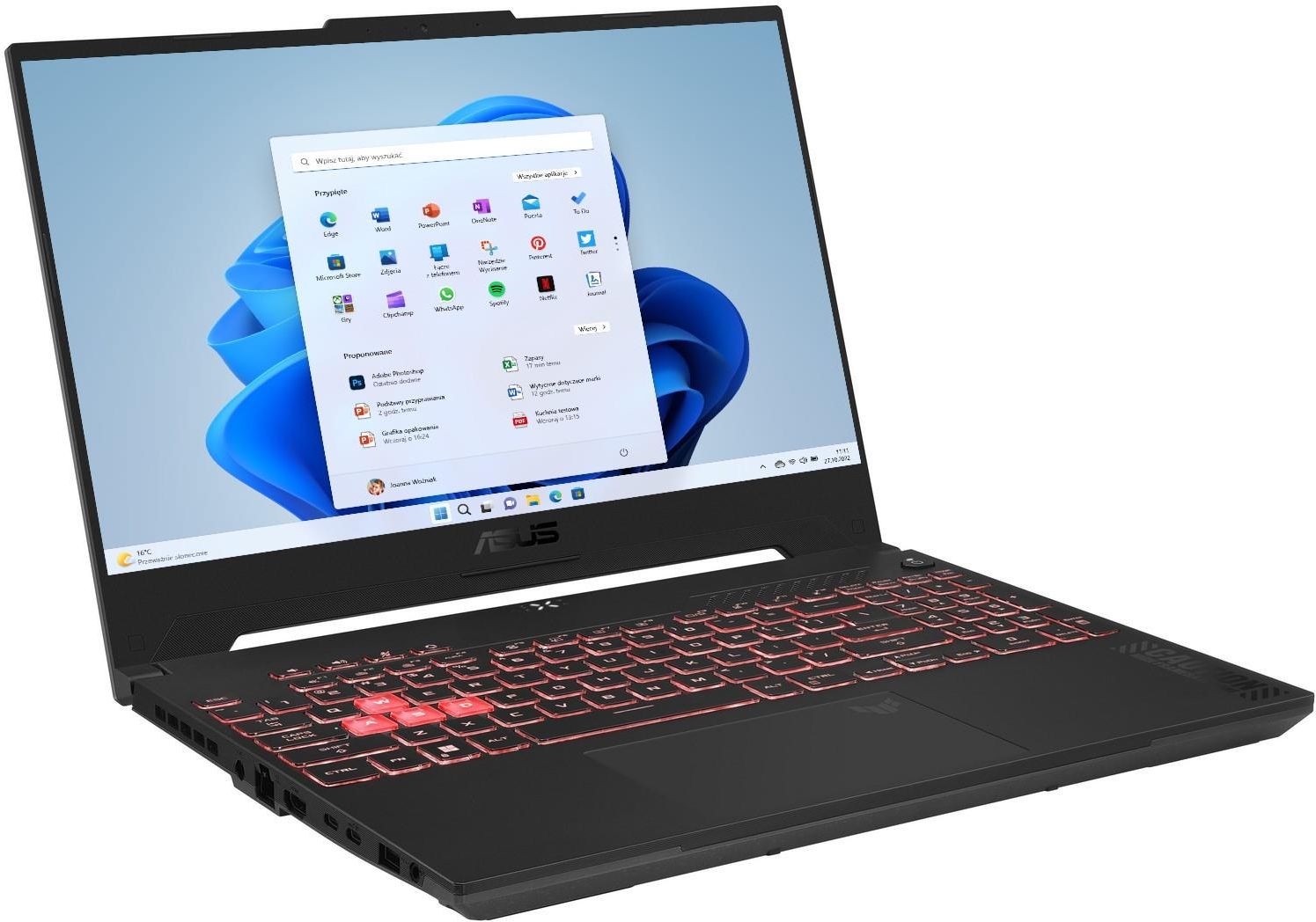 Laptop ASUS TUF Gaming A15 FA507NU-LP031 15,6/Ryzen7/16GB/512GB/Win11 ...