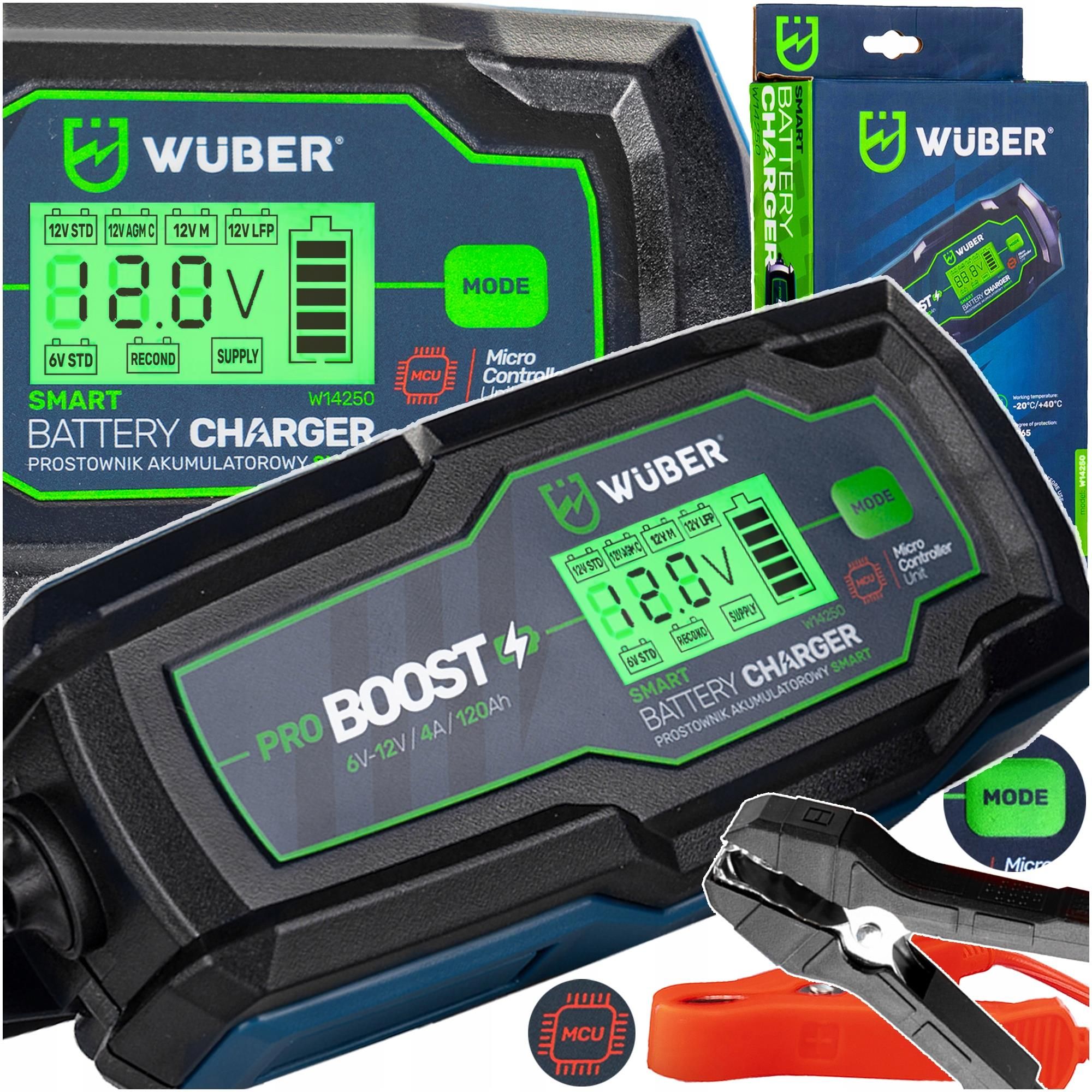 Prostownik do akumulatora Wuber 6/12V 1.2-120Ah Agm Żel - Opinie i ceny ...