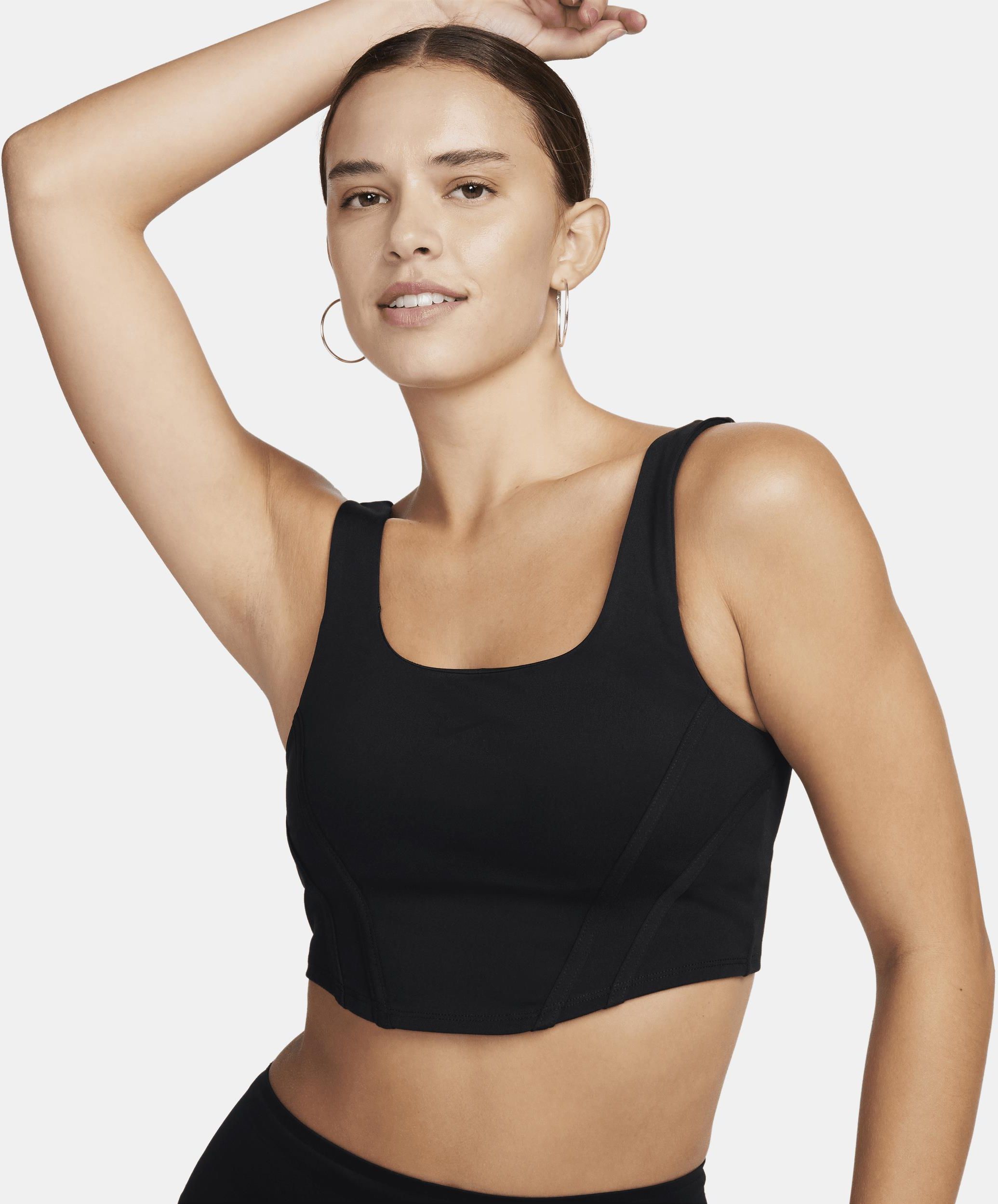 Damski usztywniany stanik w stylu gorsetu zapewniający lekkie wsparcie ...