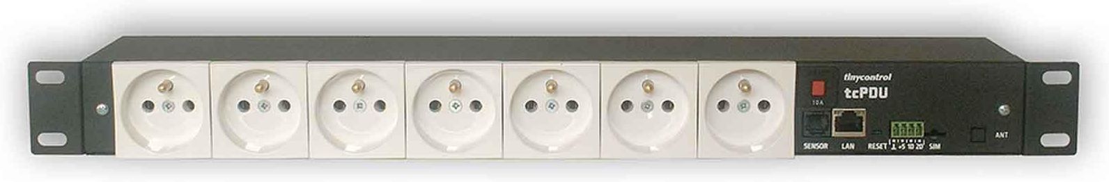 Listwa zasilająca Tinycontrol Zarządzalna IP Power Socket z monitorem poboru energii tcPDU ...