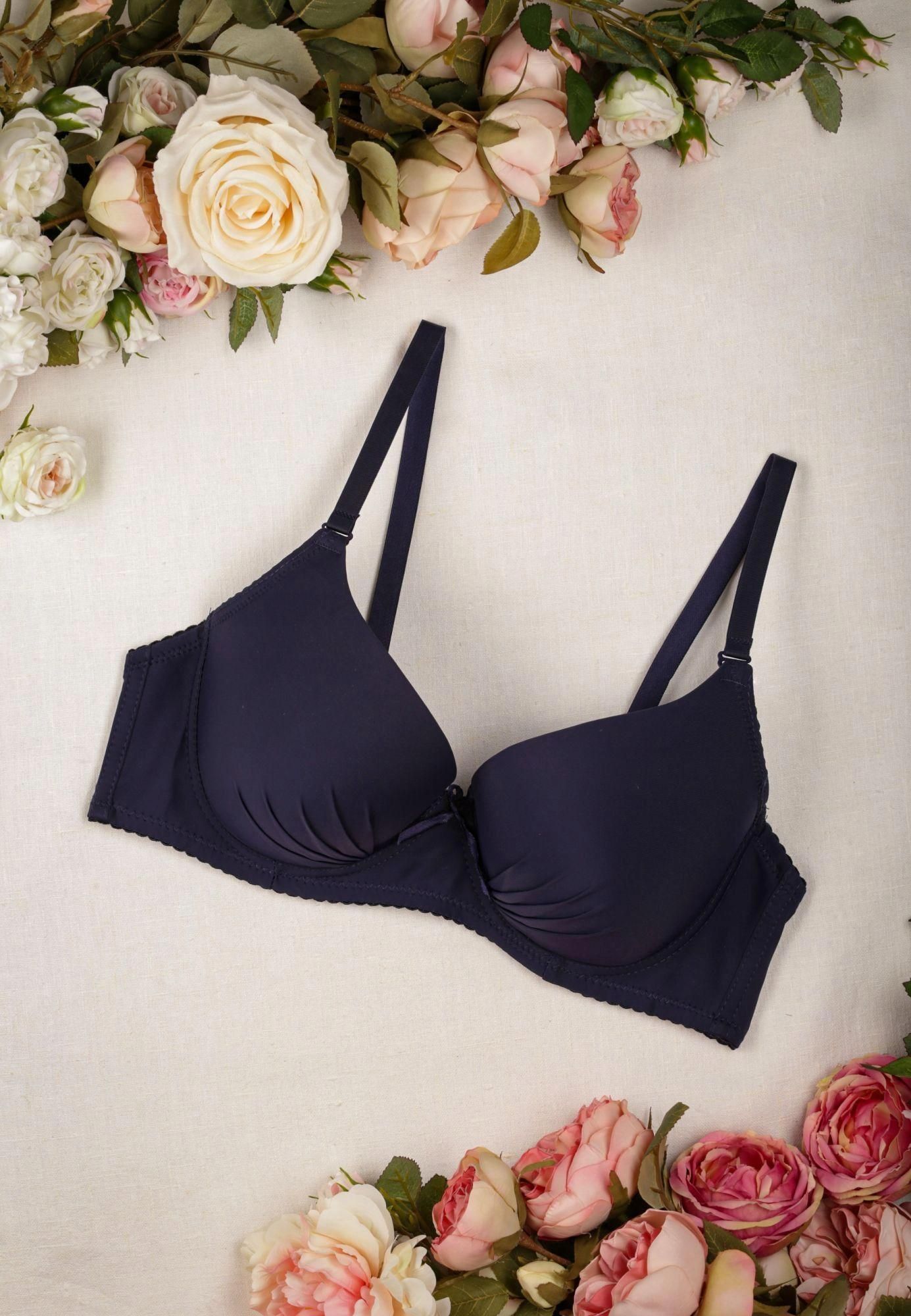 Born2Be Granatowy Biustonosz damski 85C Full Cup - Ceny i opinie - Ceneo.pl