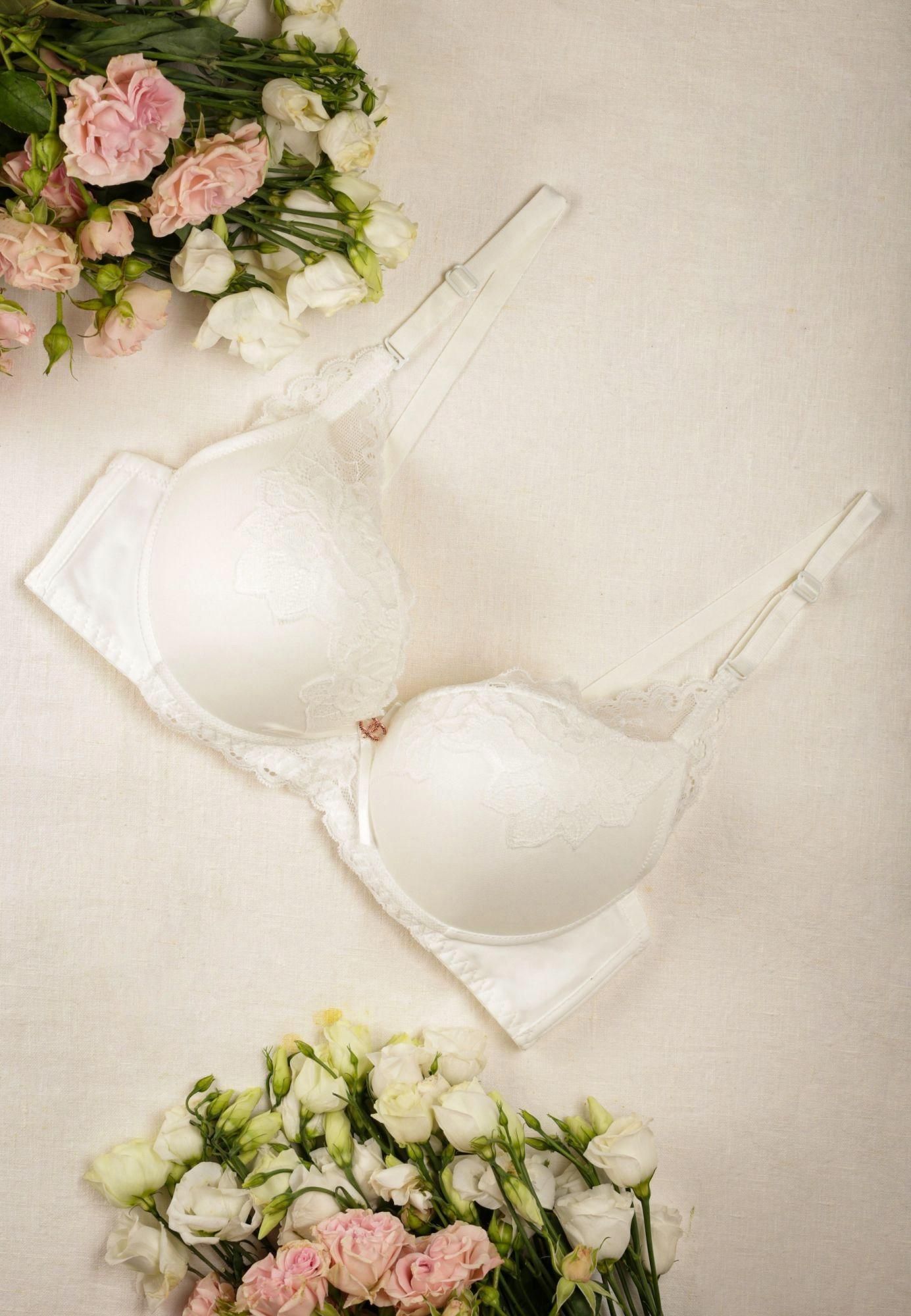 Born2Be Beżowy Biustonosz damski 85B Push-up - Ceny i opinie - Ceneo.pl
