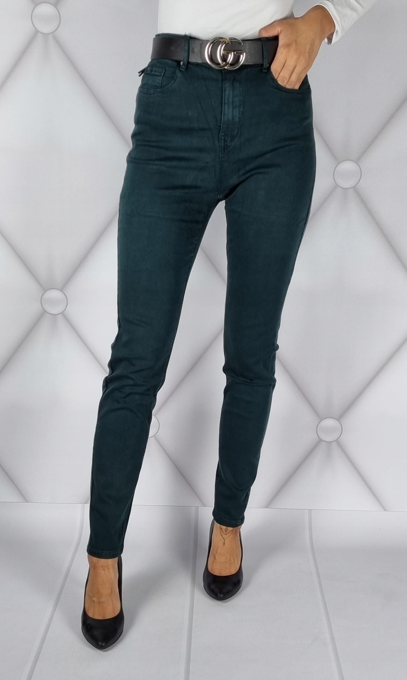 Spodnie Zielone Goodies Z Wysokim Stanem Roz 42 - Ceny i opinie - Ceneo.pl