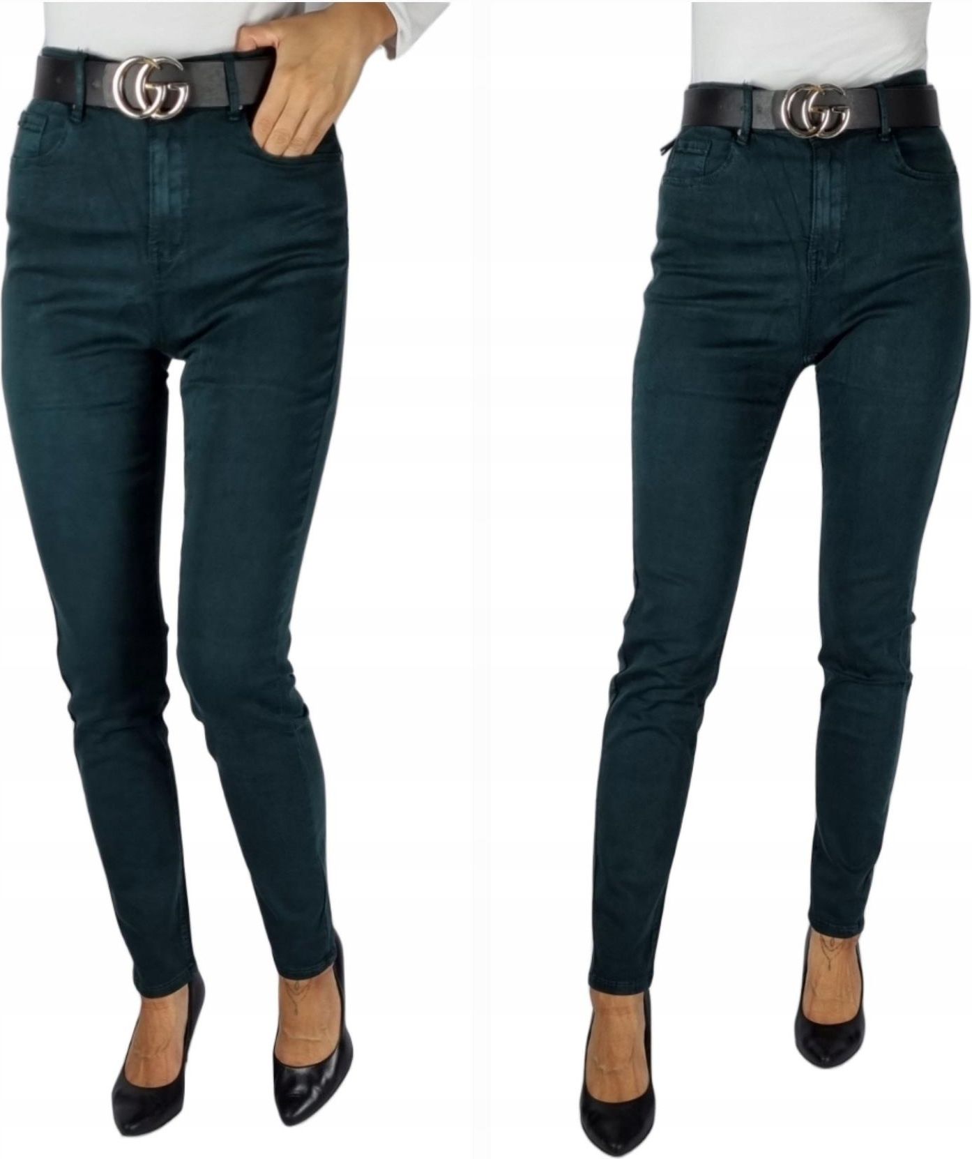 Spodnie Zielone Goodies Z Wysokim Stanem Roz 42 - Ceny i opinie - Ceneo.pl