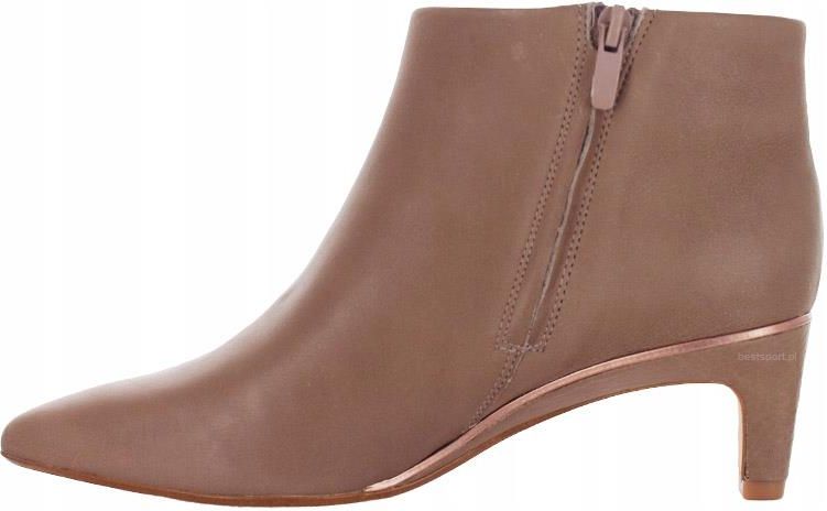 CLARKS Botki damskie Ellis Eden brązowe skórzane 39,5 - Ceny i opinie ...