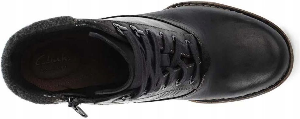 CLARKS Botki damskie Carleta Crane czarne skórzane na zamek 37 - Ceny i ...