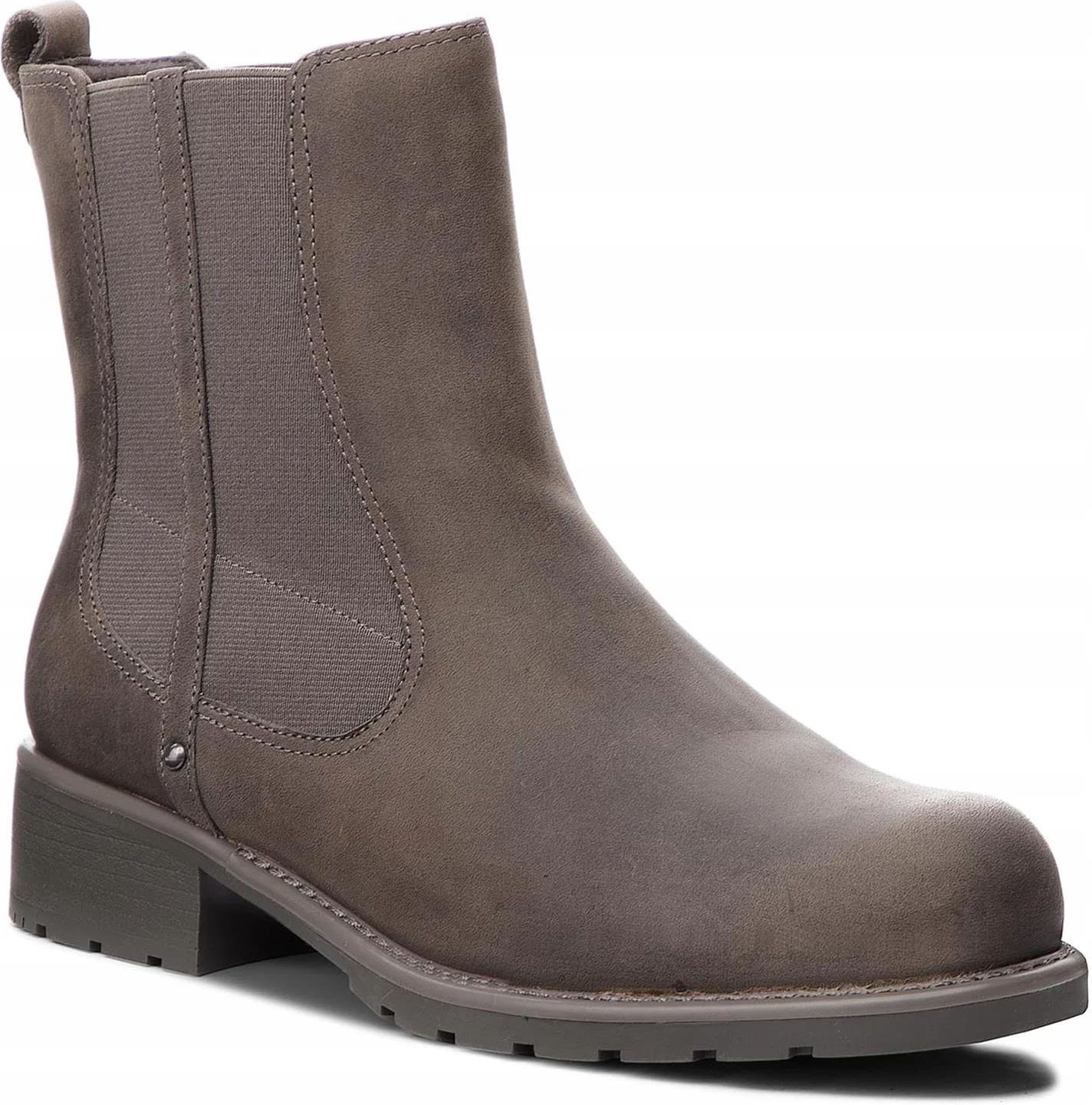 Botki Clarks Orinoco Hot szare skórzane ocieplane 35,5 - Ceny i opinie ...