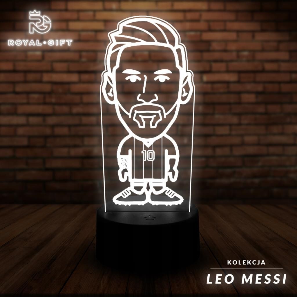 Lampka Nocna Led Piłka Nożna Leo Messi Psg 3D - Opinie i atrakcyjne ...