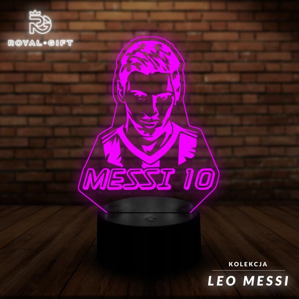 Lampka Nocna Led Piłka Nożna Leo Messi Psg 3D - Opinie i atrakcyjne ...