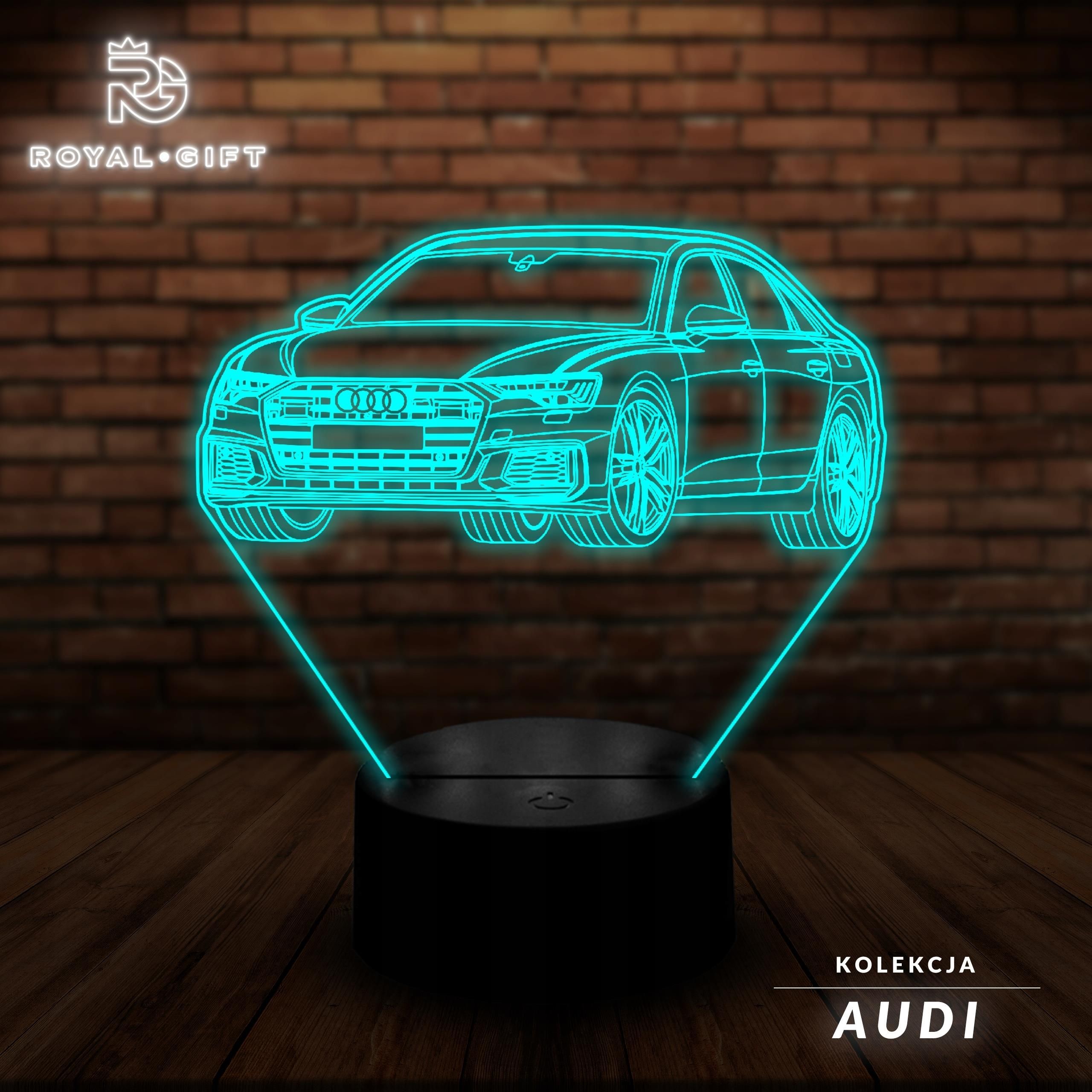Lampka Nocna Led Audi Rs6 A6 S6 Quattro Dla Fana Chłopaka Męża ...