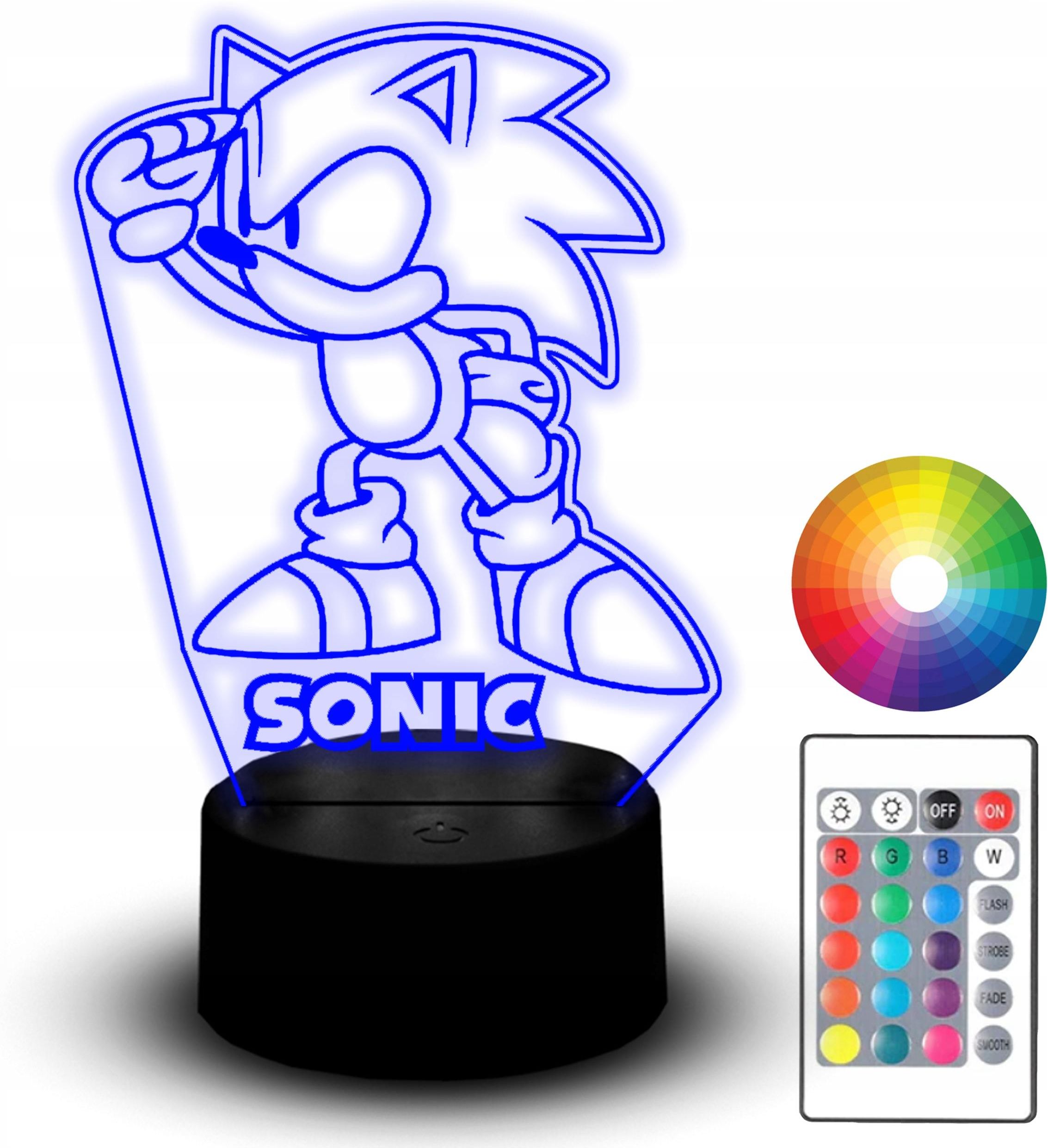 Lampka Led Sonic Bajka Film Podświetlana 3D - Opinie i atrakcyjne ceny ...