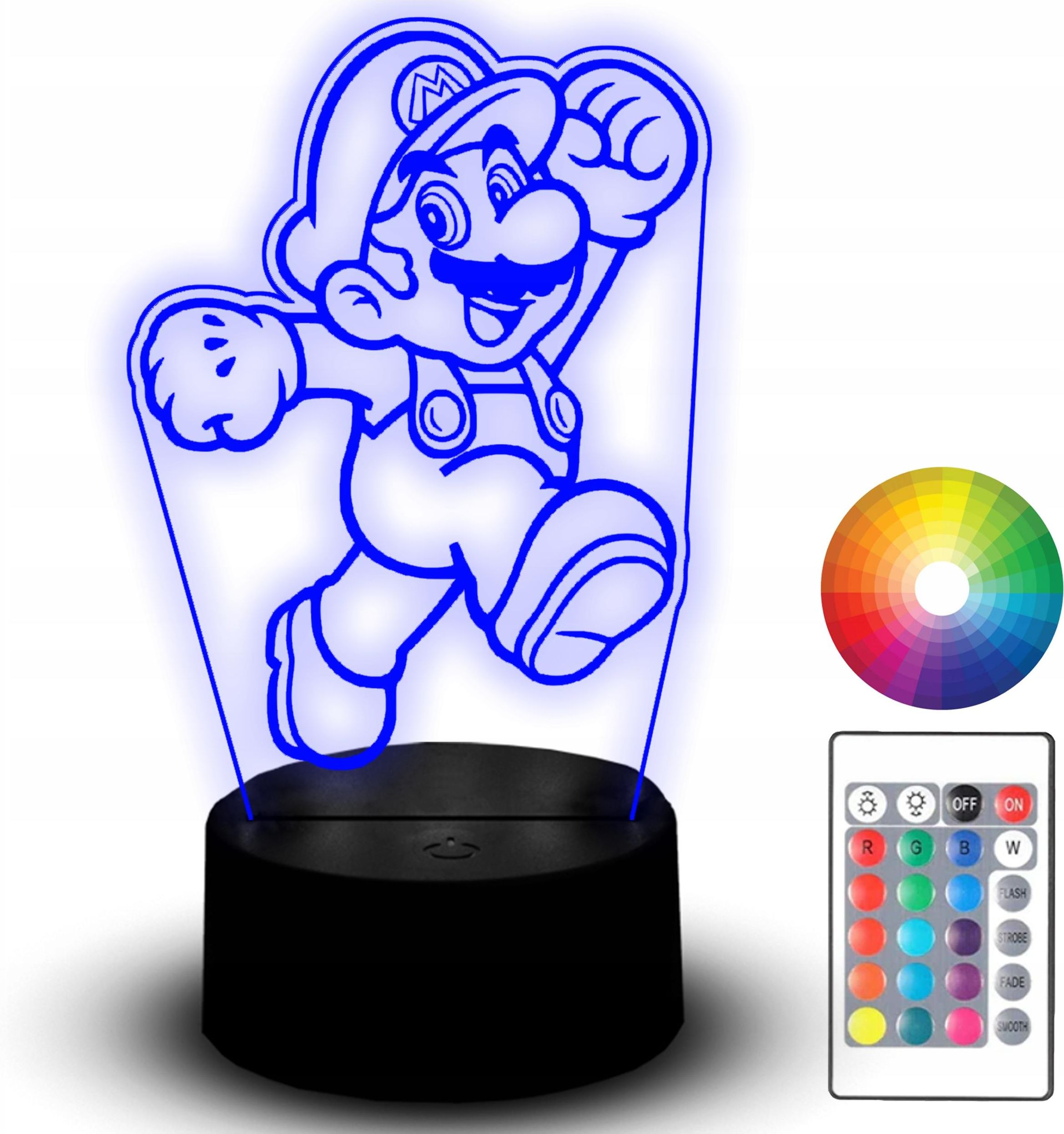 Lampka Nocna Led Mario 3D Imię - Ceny i opinie - Ceneo.pl