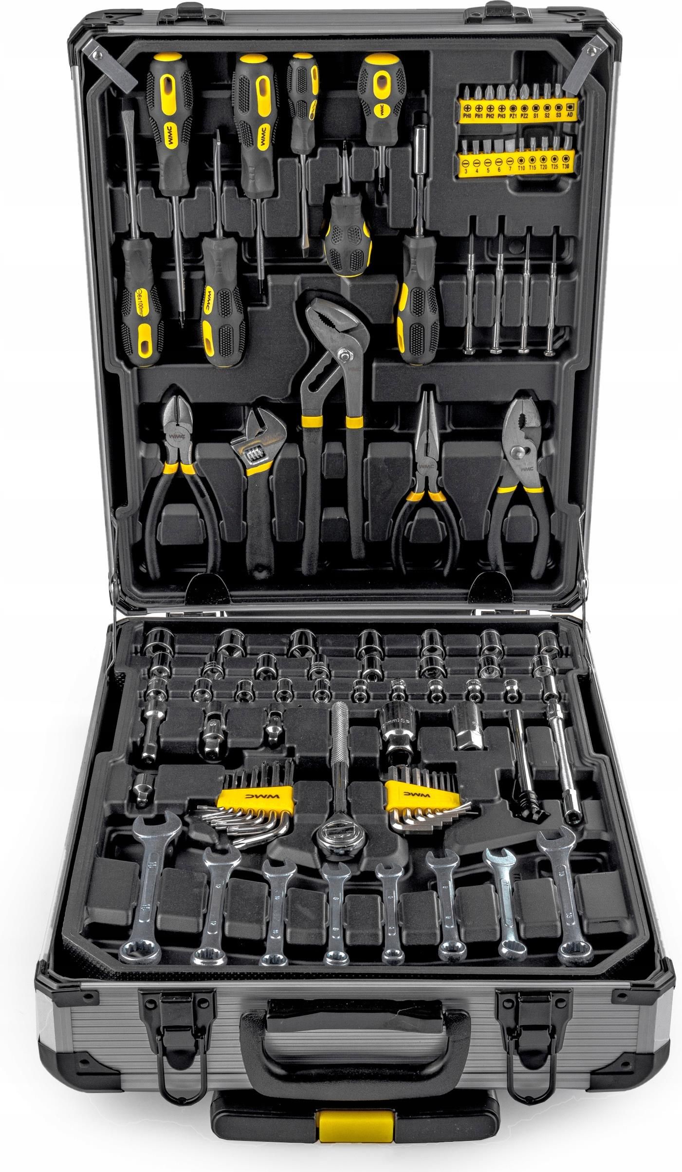 Zestaw narzędziowy Wmc Tools Walizka Narzędziowa Zestaw Narzędzi 186Ele ...