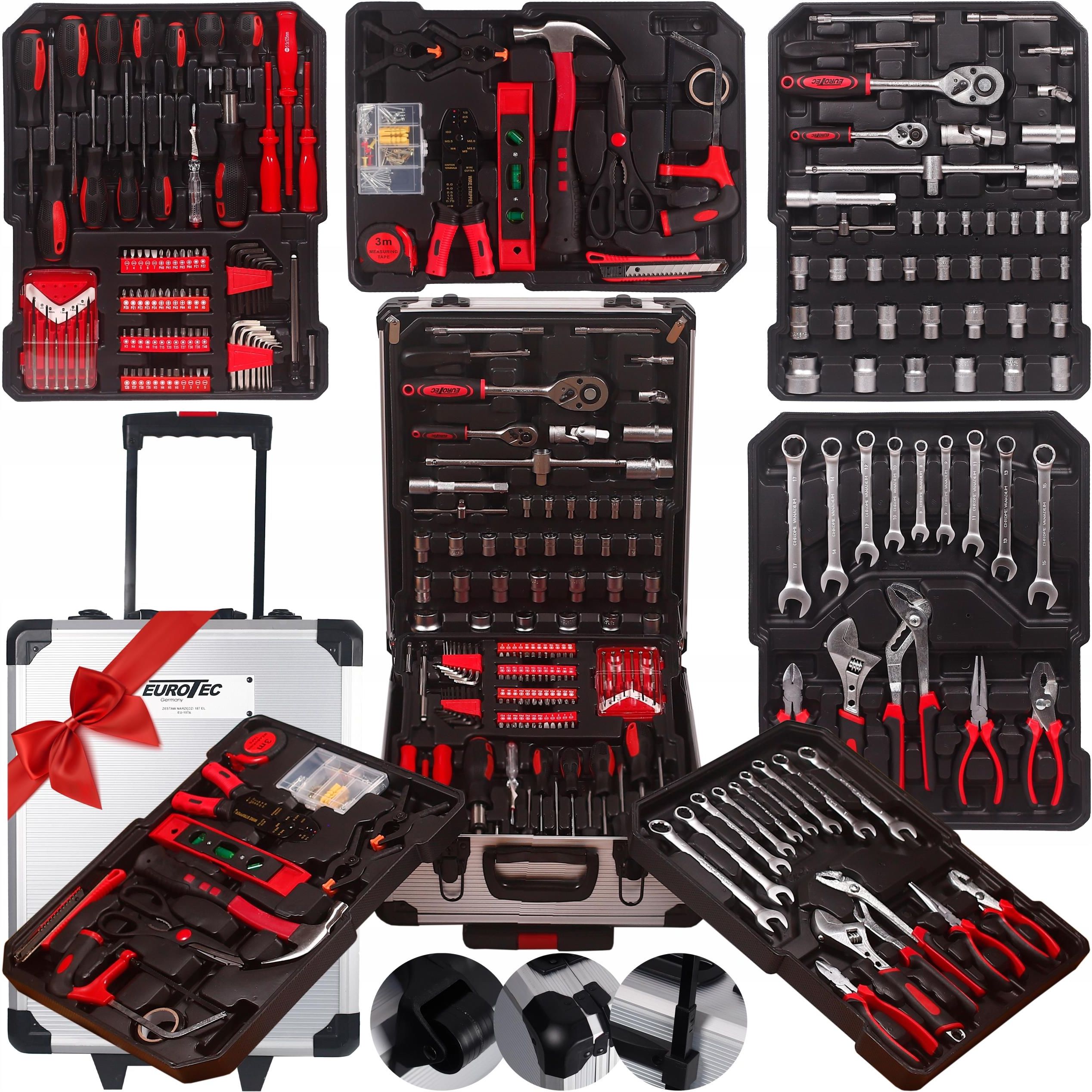 Zestaw narzędziowy Eurotec Walizka Narzędziowa Zestaw Narzędzi 300 ...