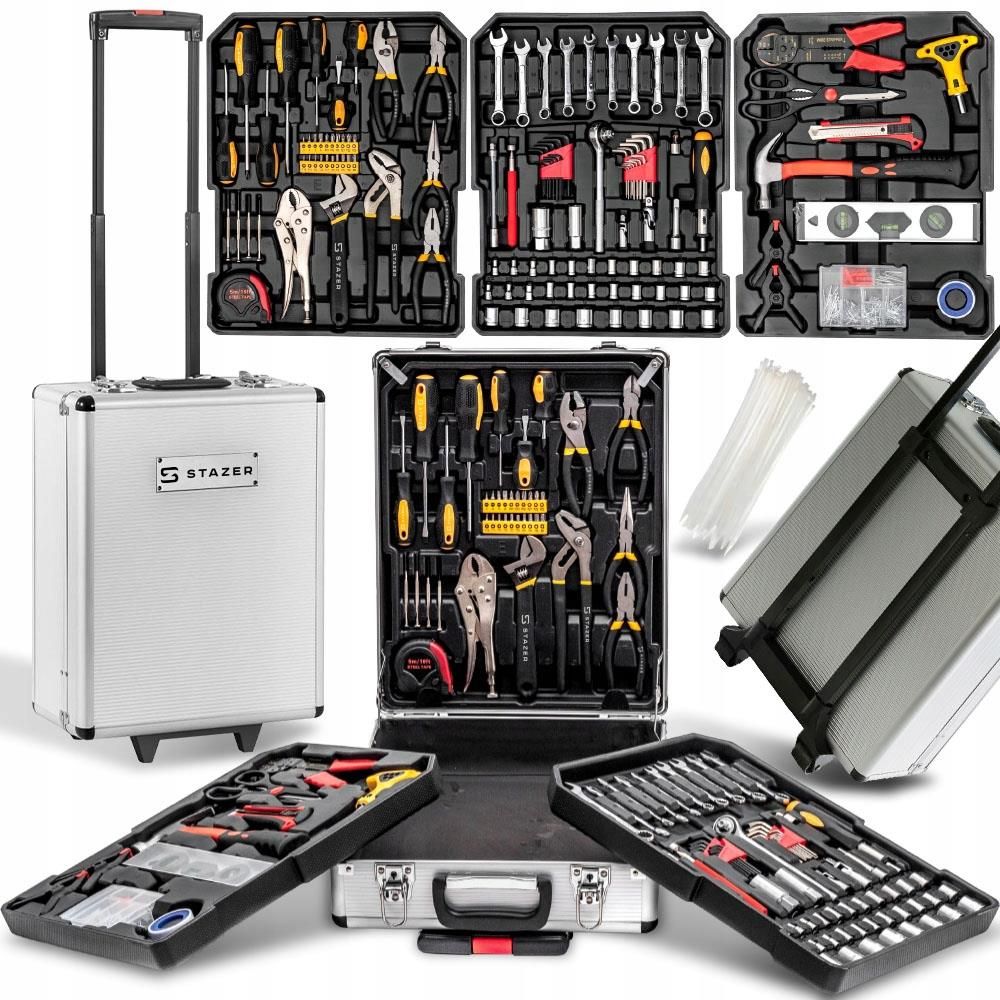Zestaw narzędziowy Stazer Duża Walizka Narzędziowa Zestaw Narzędzi ...