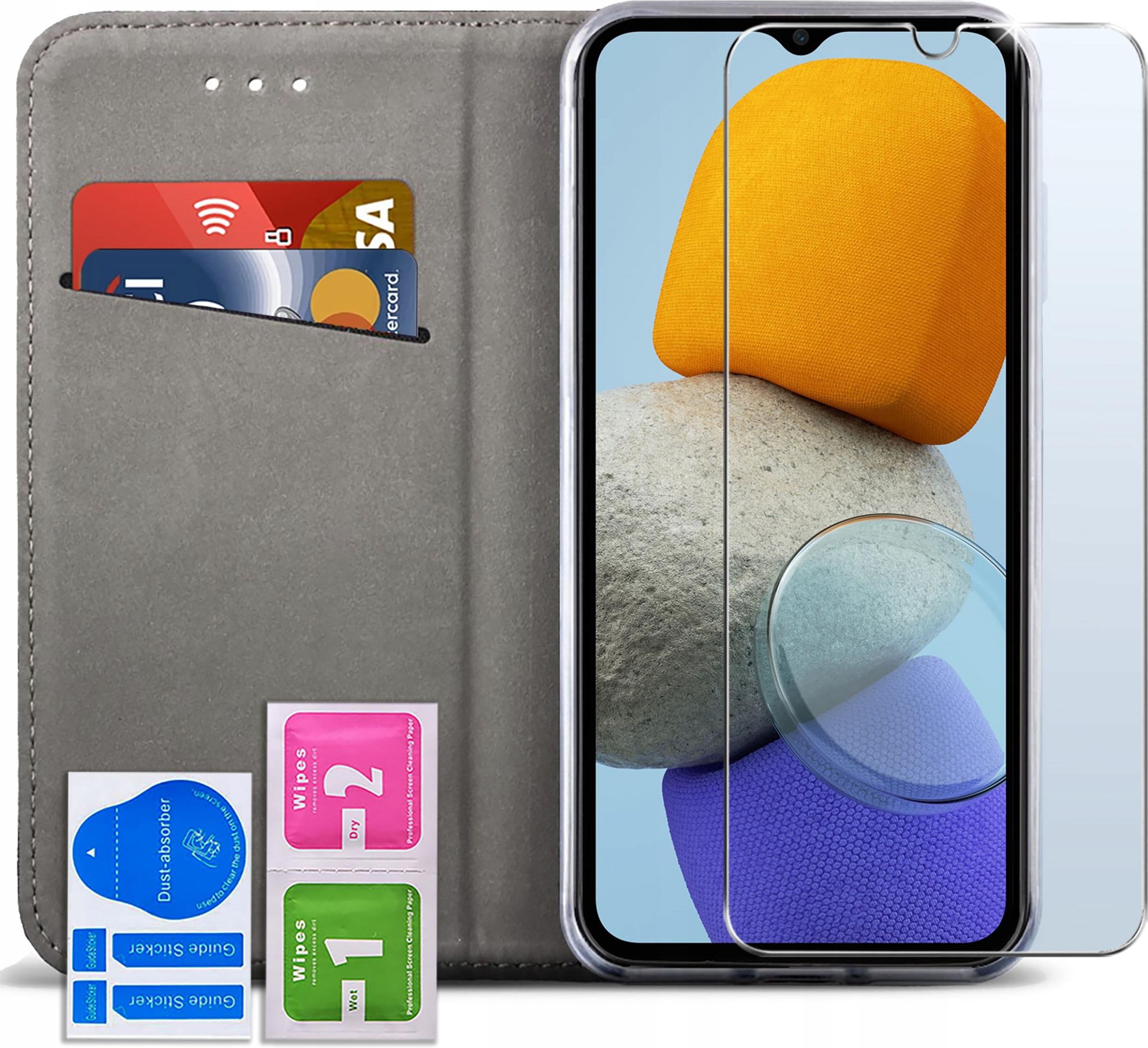 Krainagsm Etui Skórzane Do Samsung M23 5G A23 Magnetyczne Book Case ...