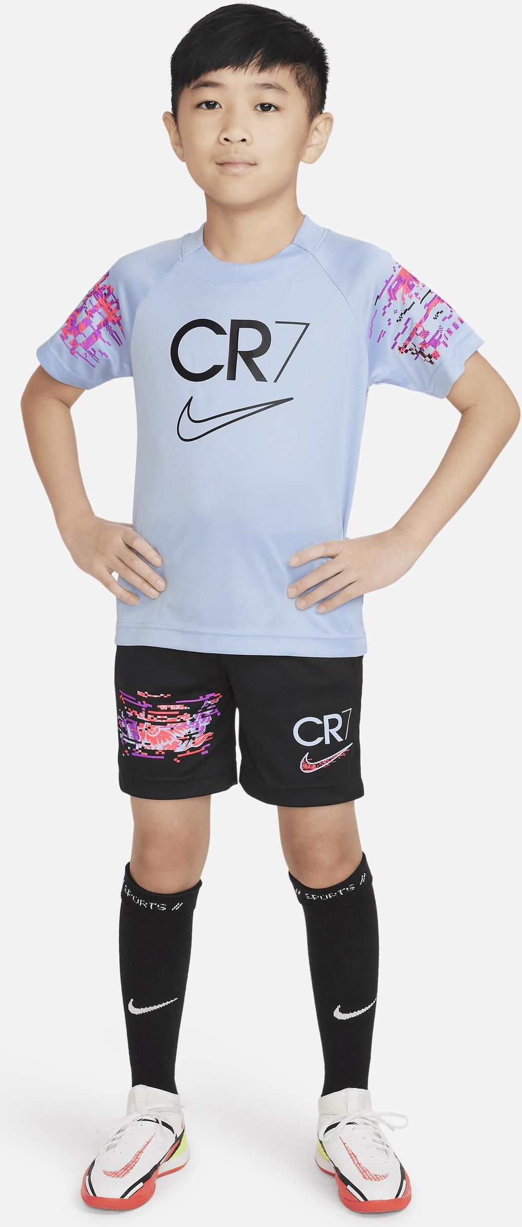 Zestaw dla małych dzieci Nike CR7 Dri-FIT Shorts Set - Niebieski - Ceny ...