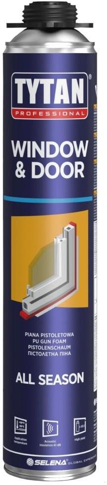 TYTAN PROFESSIONAL WINDOW & DOOR Piana pistoletowa wielosezonowa 840 ml ...