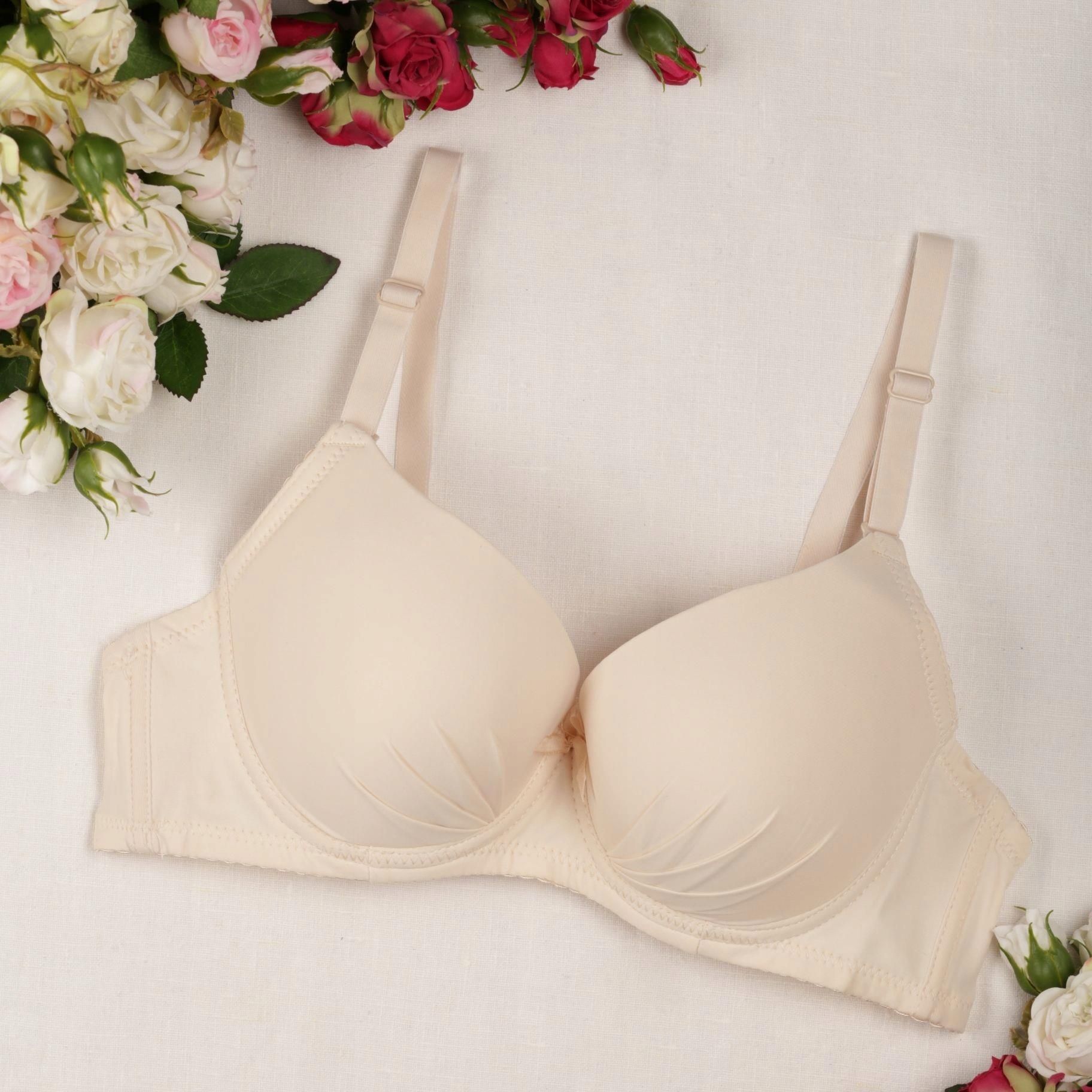 Born2Be Beżowy Biustonosz damski 80B Full Cup - Ceny i opinie - Ceneo.pl