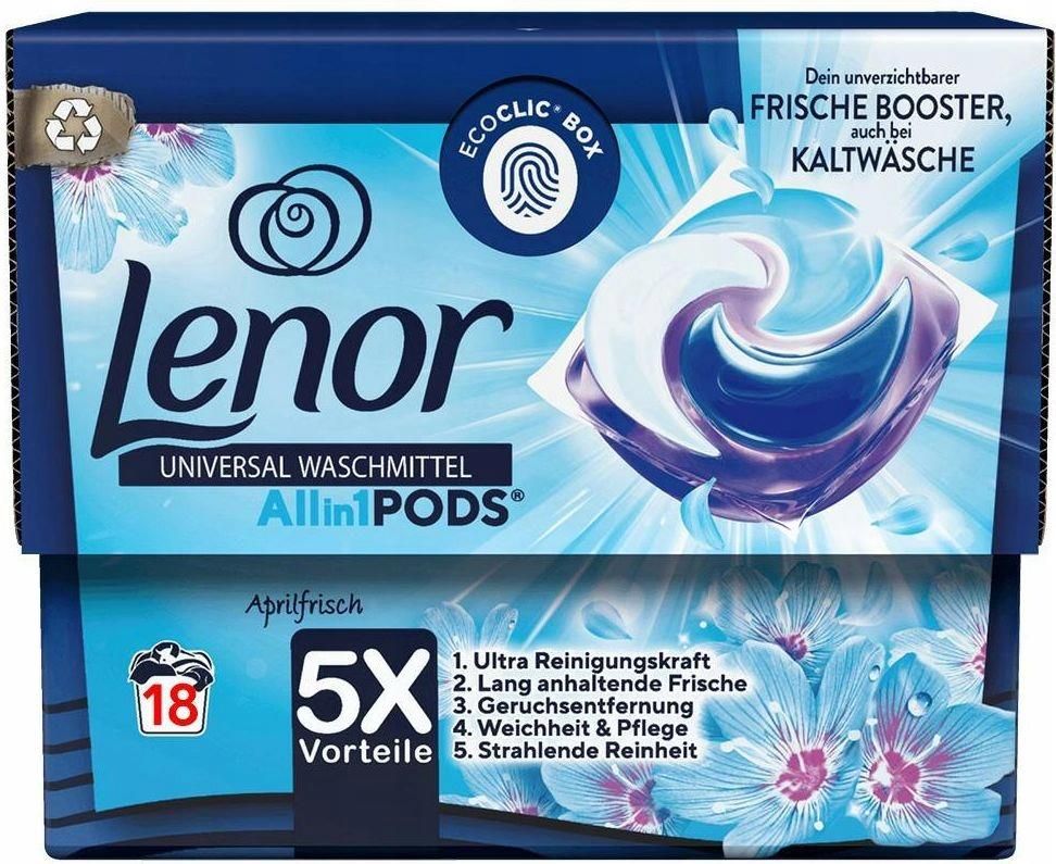 Lenor Aprilfrisch All-in-1 18 kapsułek - Opinie i atrakcyjne ceny na ...