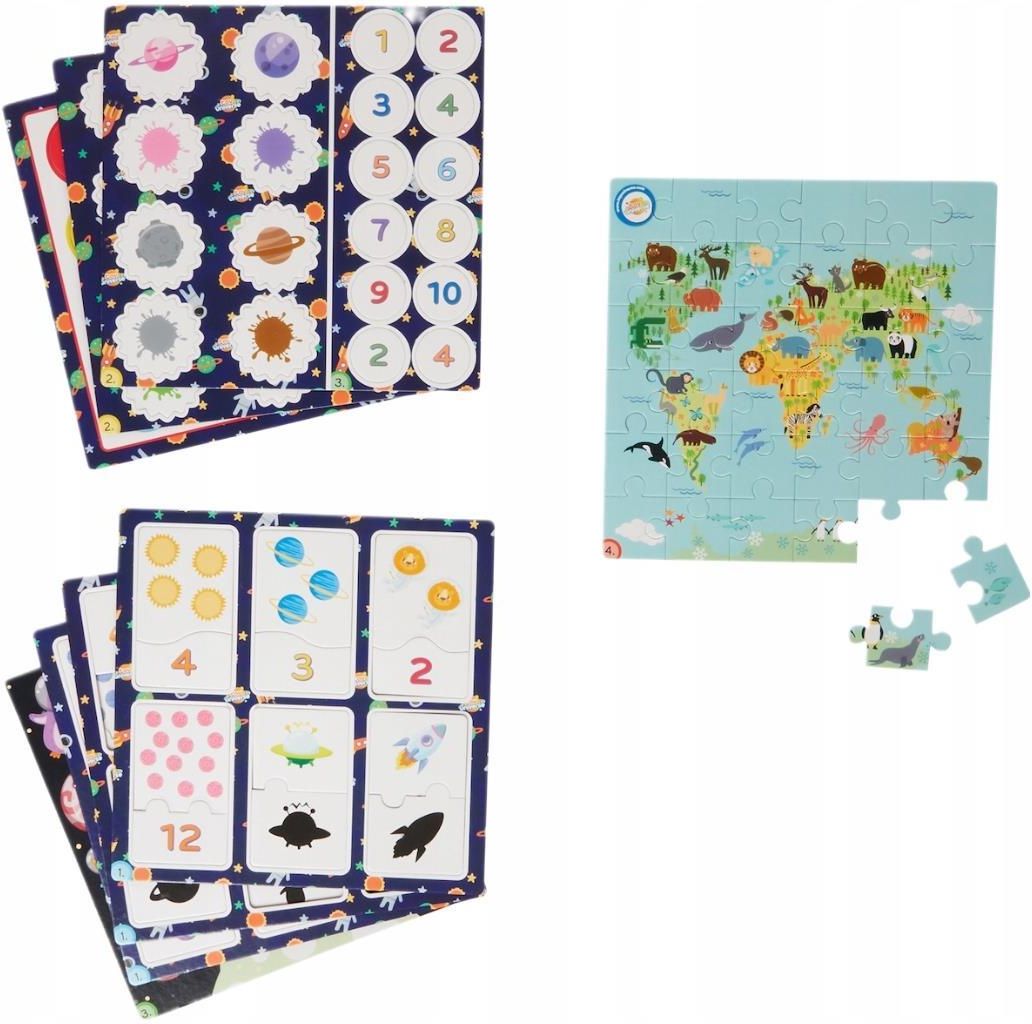 Toy Universe Zestaw Gier Edukacyjnych Dla Dzieci 5w1 niebieskie - Gra ...