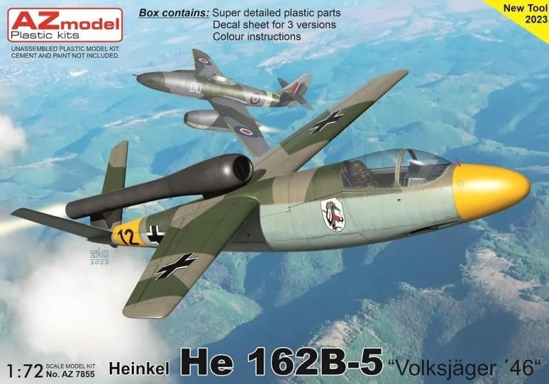 Az Model 7855 Heinkel He 162B 5 Volksjager 46 1:72 - Ceny i opinie ...