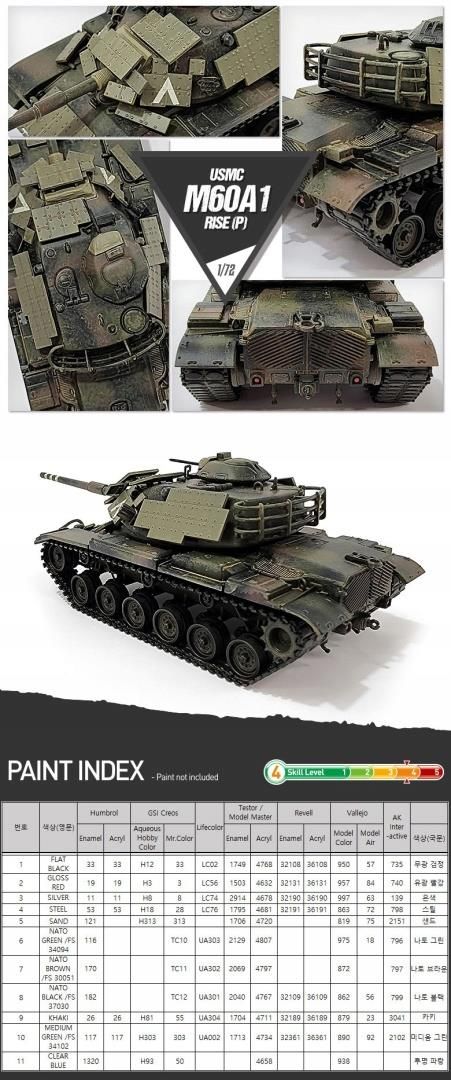 Academy Usmc M60A1 Rise P 1:72 13425 - Ceny i opinie - Ceneo.pl