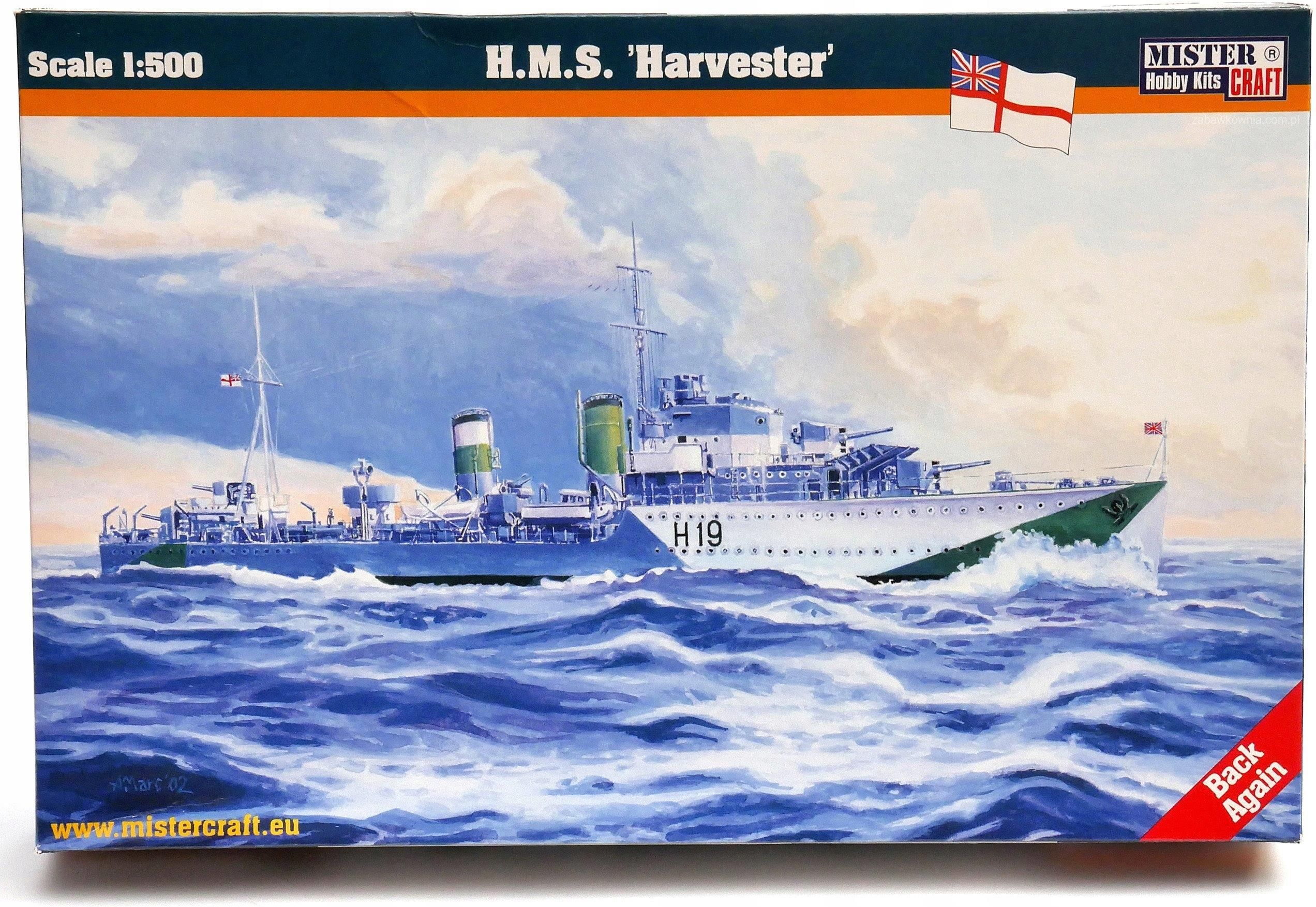 Mistercraft Royal Navy Ship Hms Harvester 1:500 Model Mister C S98 ...