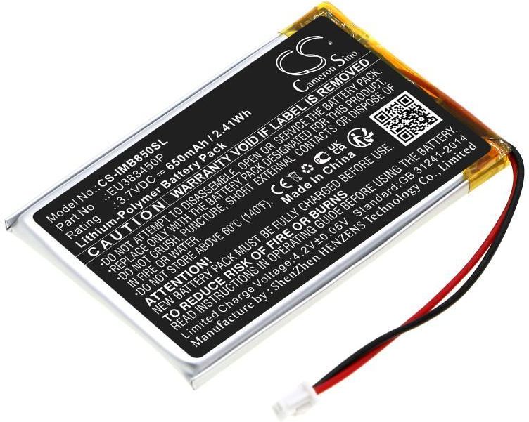 Cameron Sino Ingenico Moby8500 Eu383450P 650Mah 2.41Wh Li-Po 3.7 ...