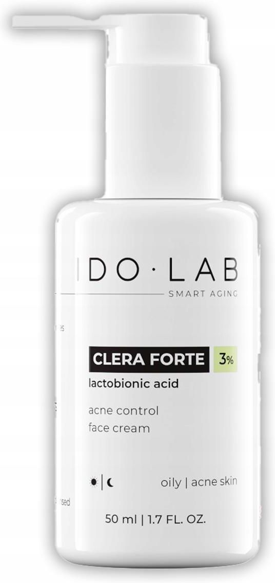 Krem Ido Lab Clera Forte Acne Control Face Cream Naprawczy Dla Cery Tłustej I Trądzikowej na noc ...
