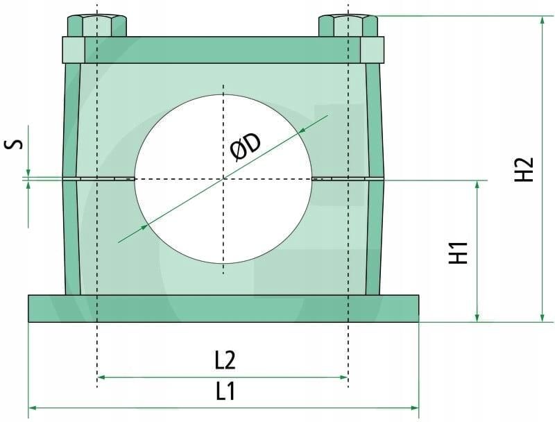 Granit Obejma Rurowa Rs E Iv 30 Ø Zew Rury 30Mm L1 60Mm 87000680 ...