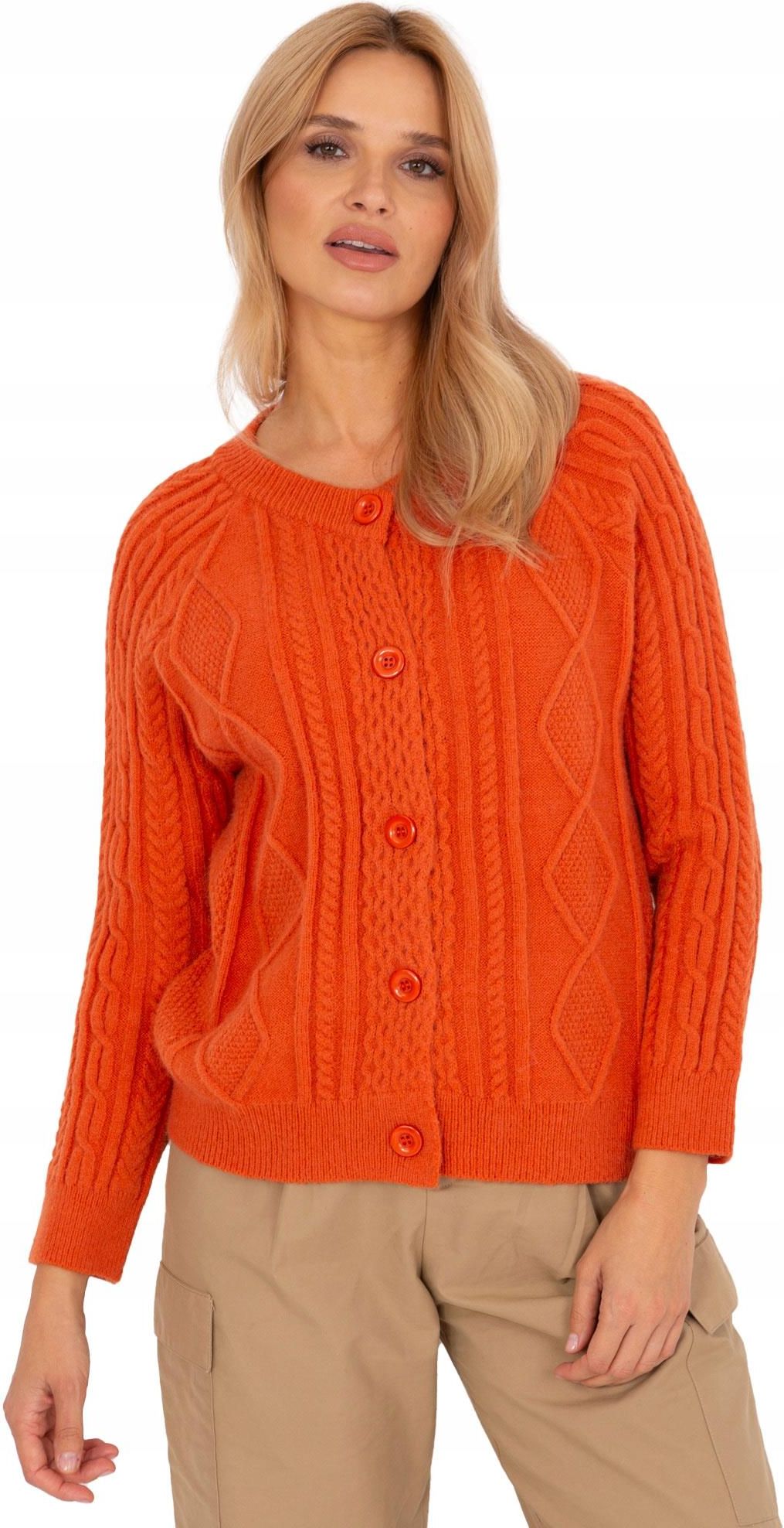 Zjawiskowy Mięciutki Sweter Kobiecy Rozpinany Warkocz - Ceny i opinie ...