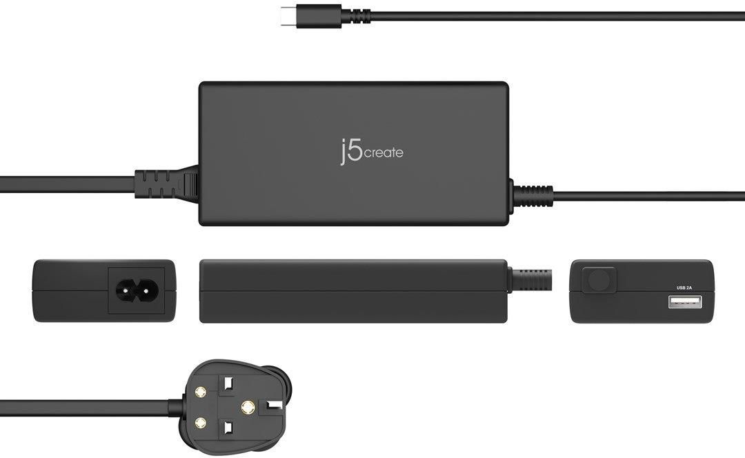 Zasilacz do laptopa J5 Create Ładowarka Sieciowa J5Create 100W Pd Usb C ...