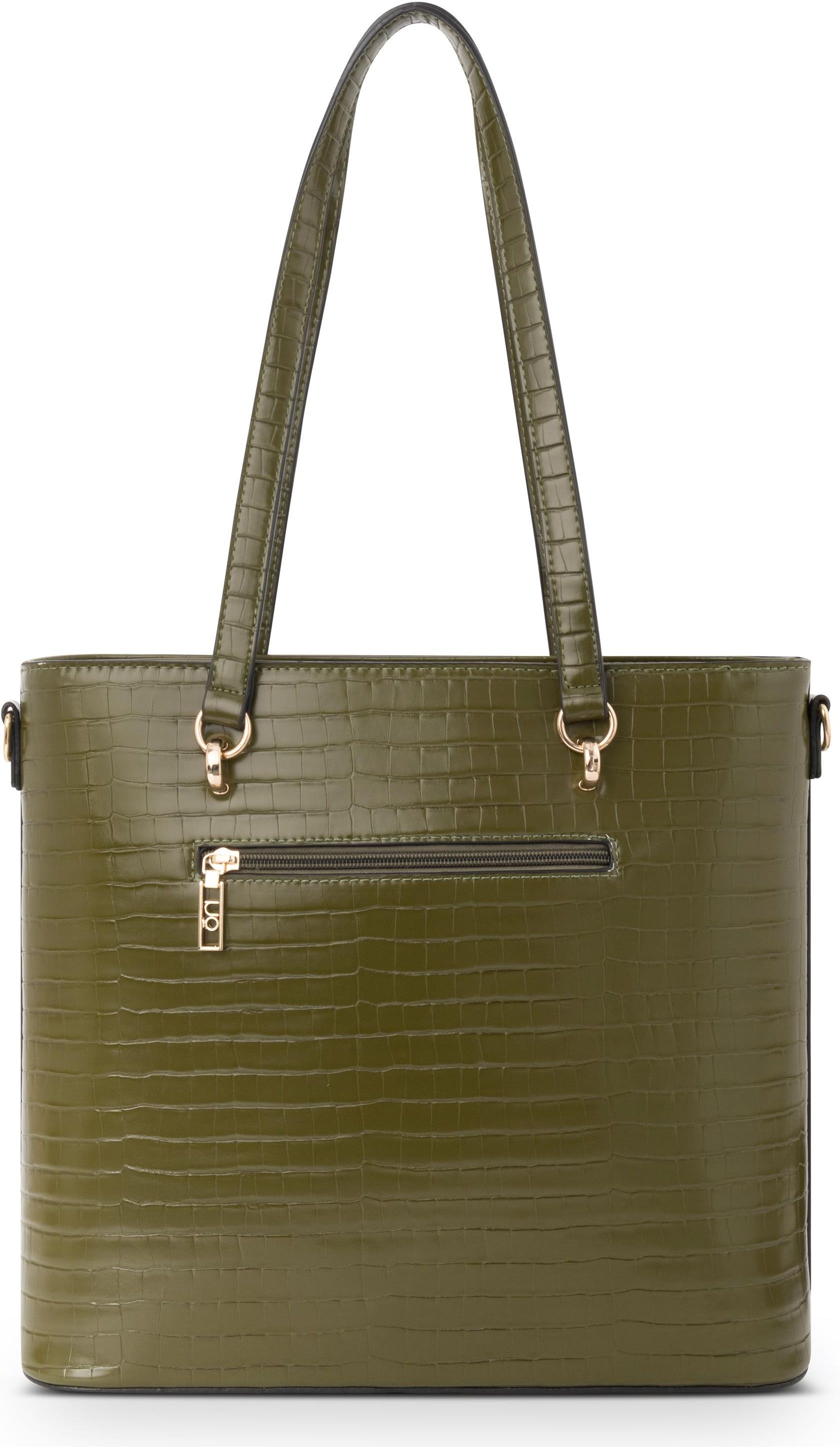 Elegancka shopperka Nobo croco zielona - Ceny i opinie - Ceneo.pl